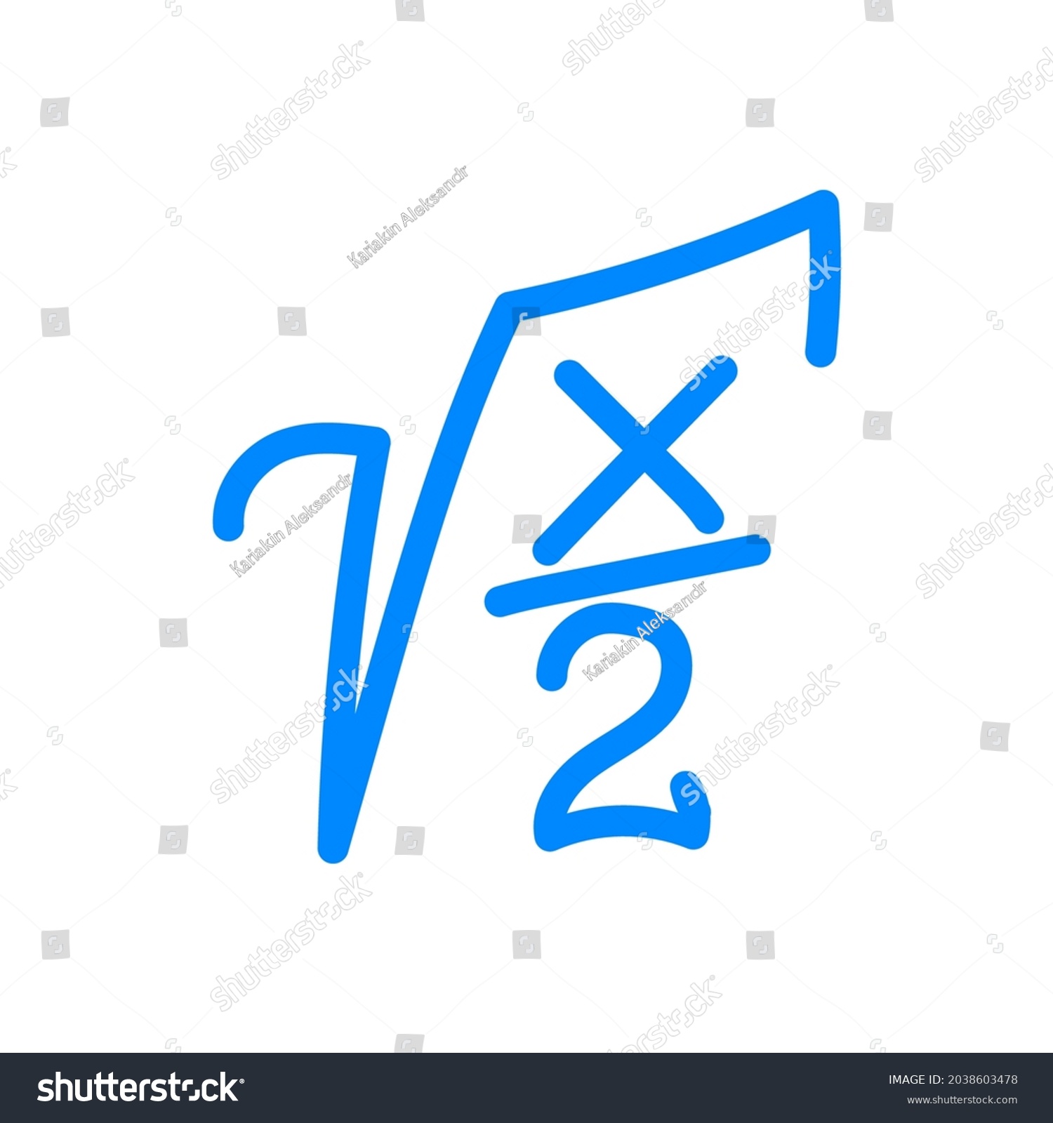 Mathematical Formula Drawing Vector Illustration Stock Vector (Royalty ...