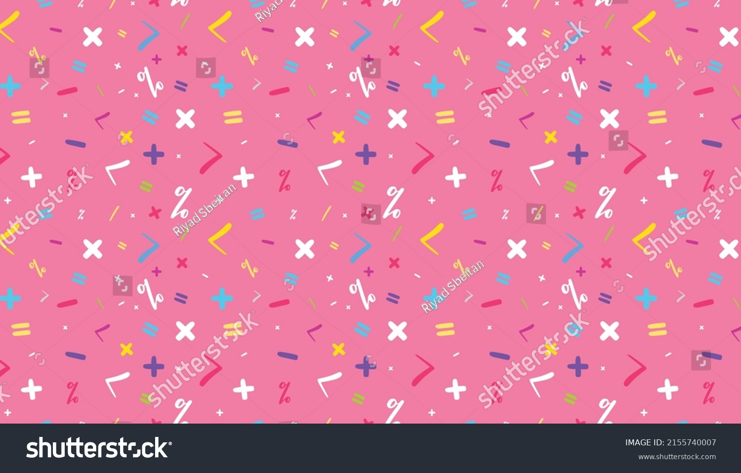 Mathematical Symbols Pattern Vector Pattern Math Stock Vector (Royalty ...