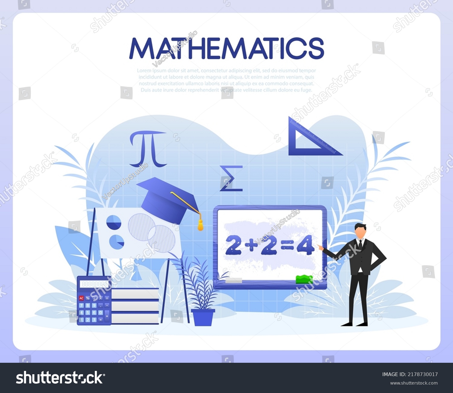 Mathematical Theory Formulas Math School Subject Stock Vector (Royalty ...
