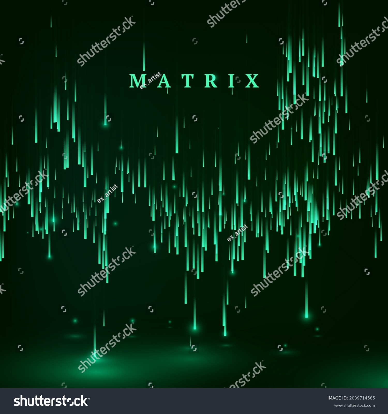 Matriz. Fondo de color verde en: vector de stock (libre de regalías ...