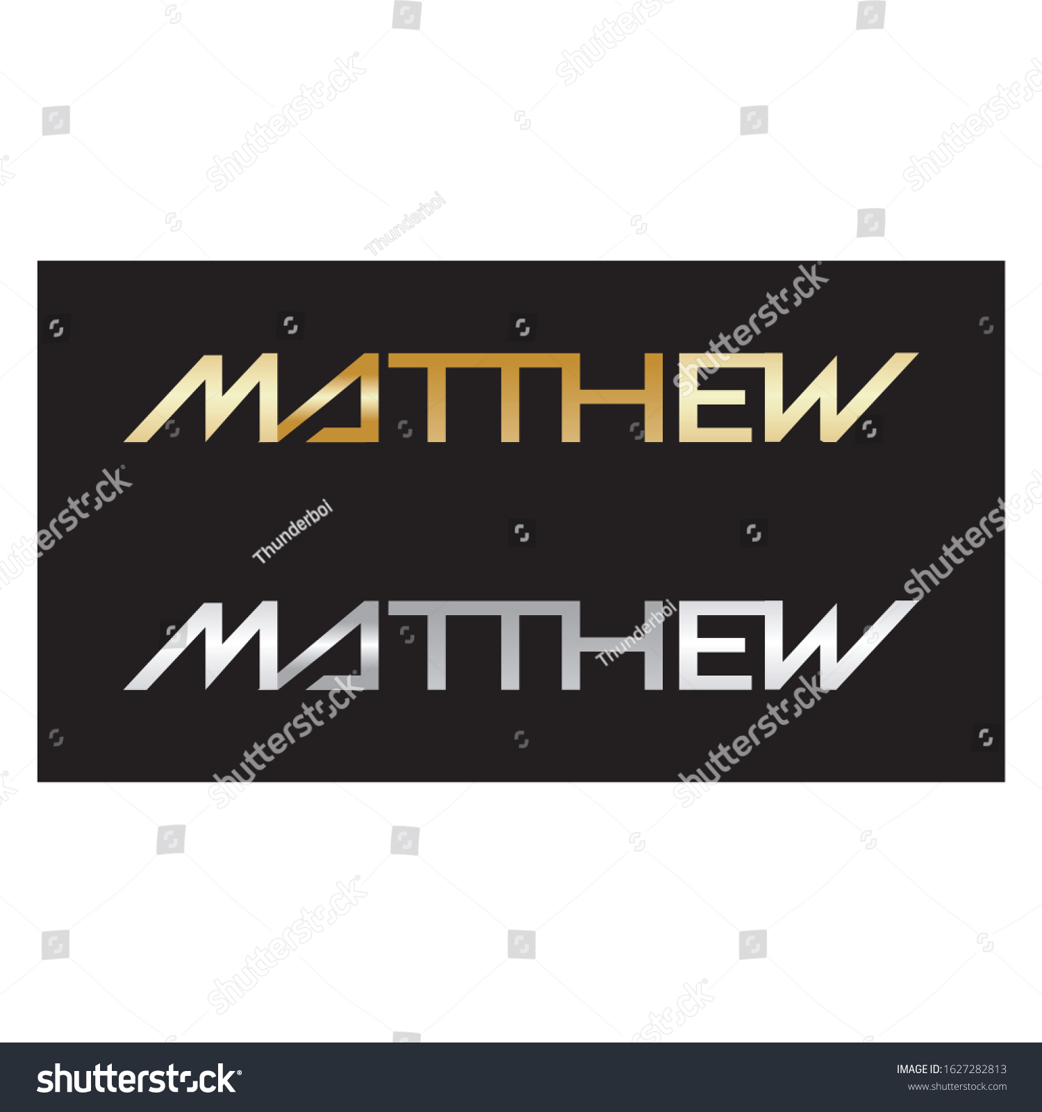 Matthew Logo Type Modern Design Stock Vector (Royalty Free) 1627282813