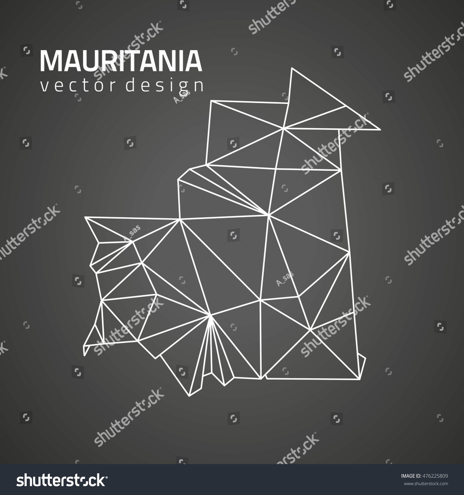 Mauritania Vector Black Contour Triangle Map Stock Vector (Royalty Free ... Mauritania Vector Black Contour Triangle Map Stock Vector (Royalty Free ...