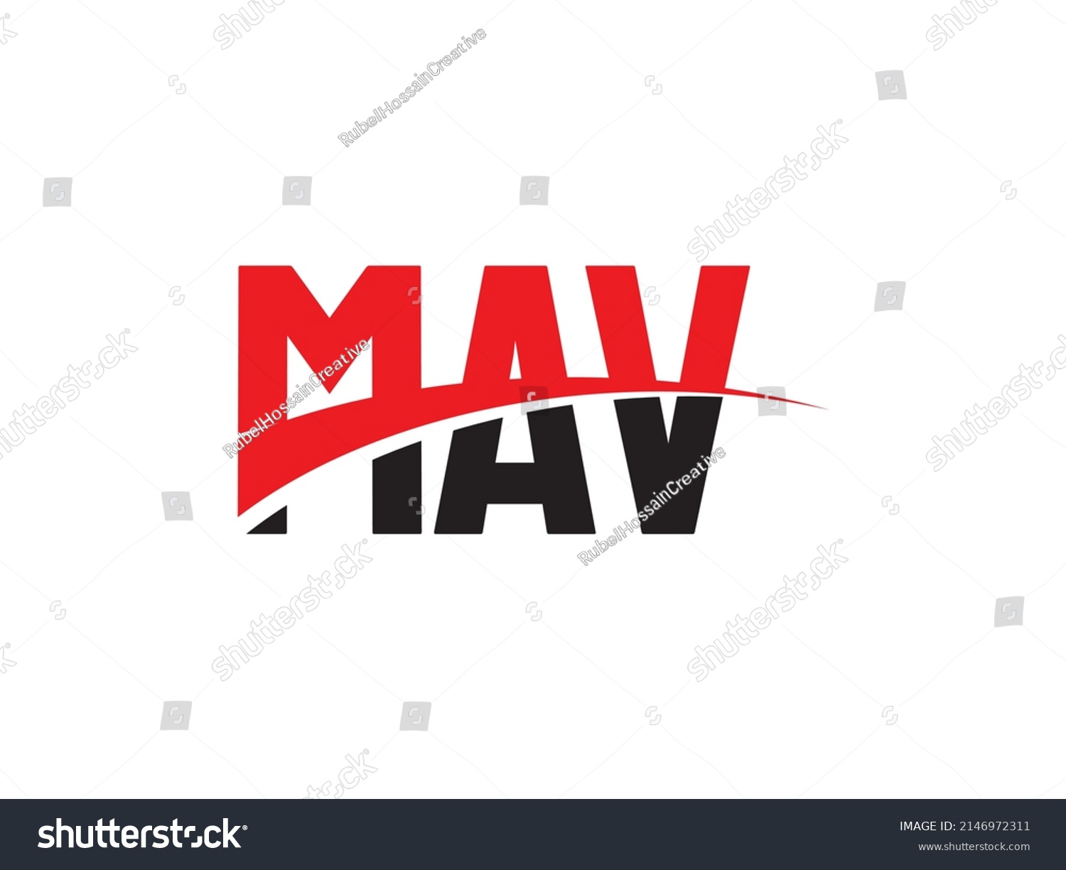 Mav Letter Initial Logo Design Vector Stock Vector (Royalty Free ...