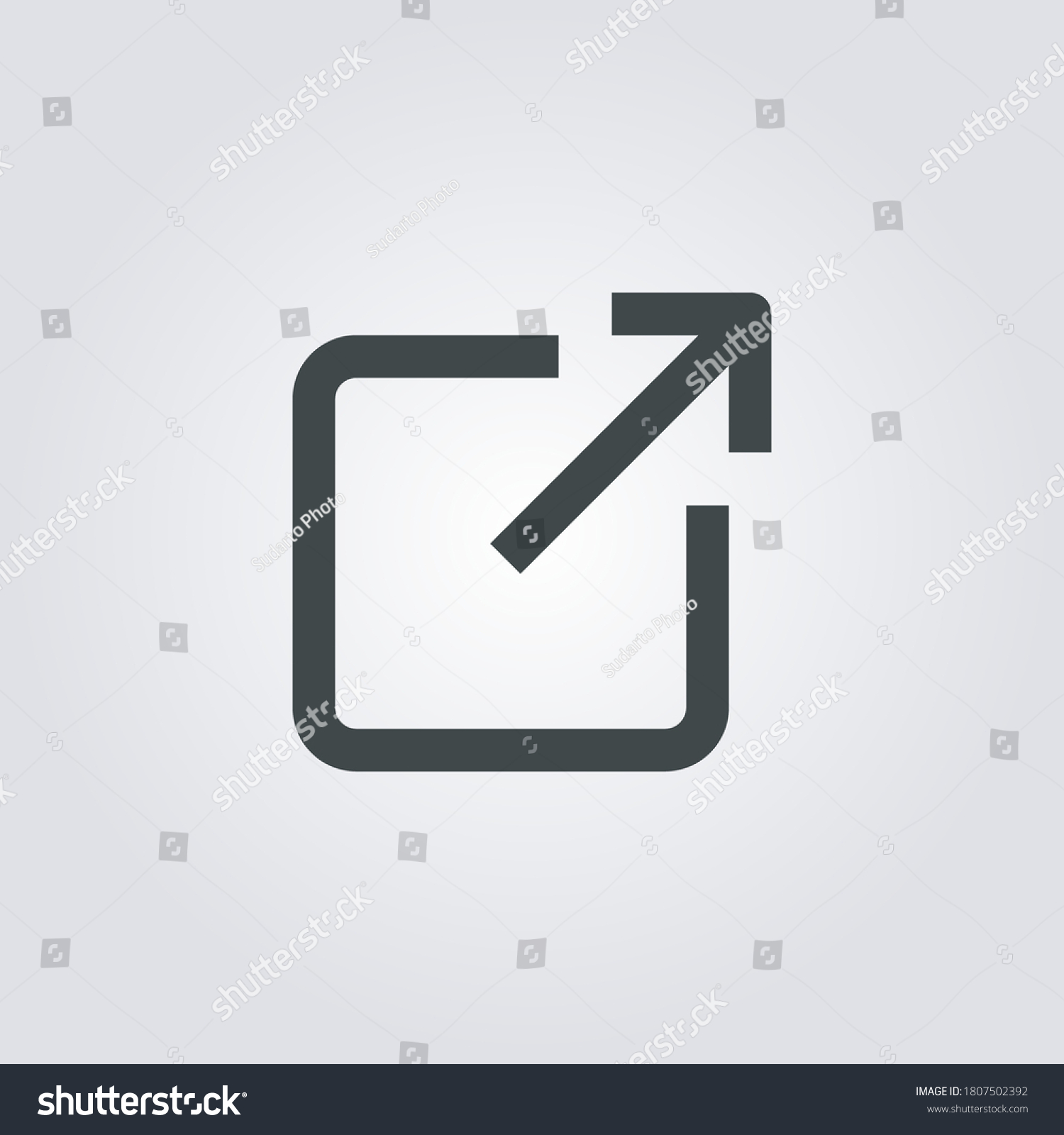 Maximize Icon Maximize Symbol Isolated On Stock Vector (Royalty Free ...