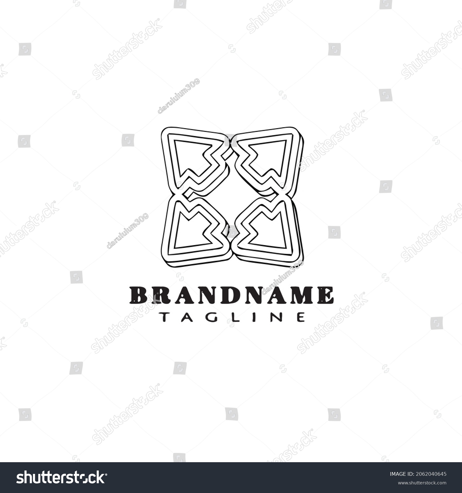 Maximize Logo Template Simple Icon Modern Stock Vector (Royalty Free ...