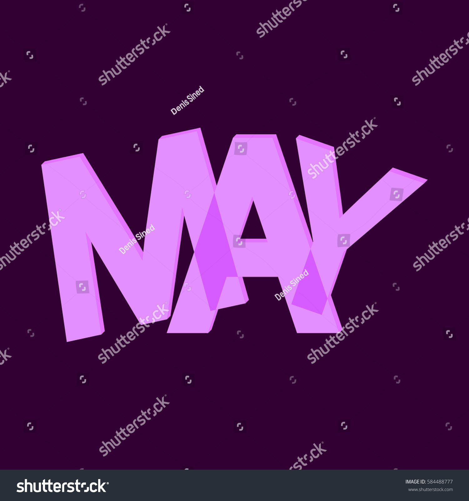 May Poster Design Template Vector Illustration Stock Vector (Royalty ...