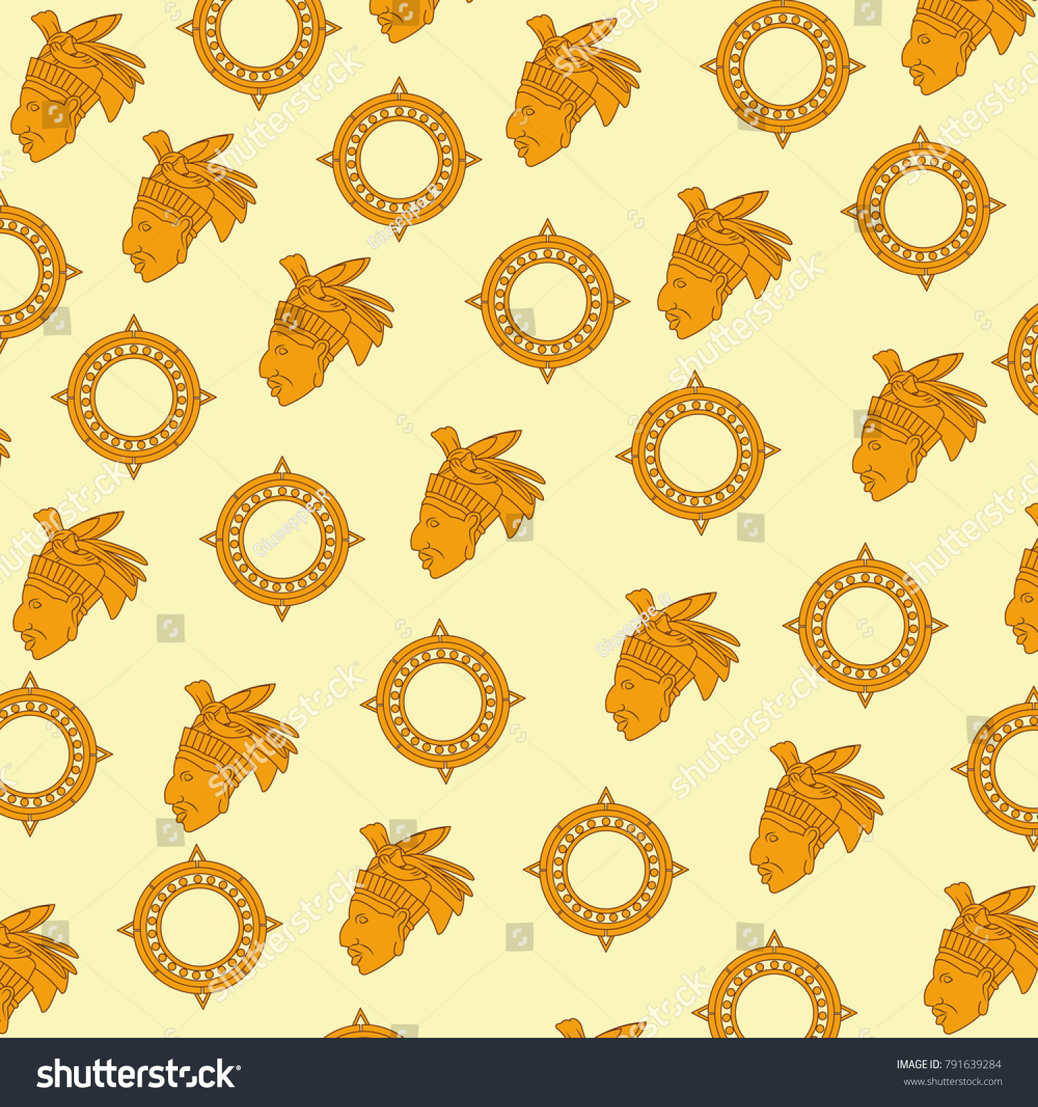 Maya Culture Background Stock Vector (Royalty Free) 791639284