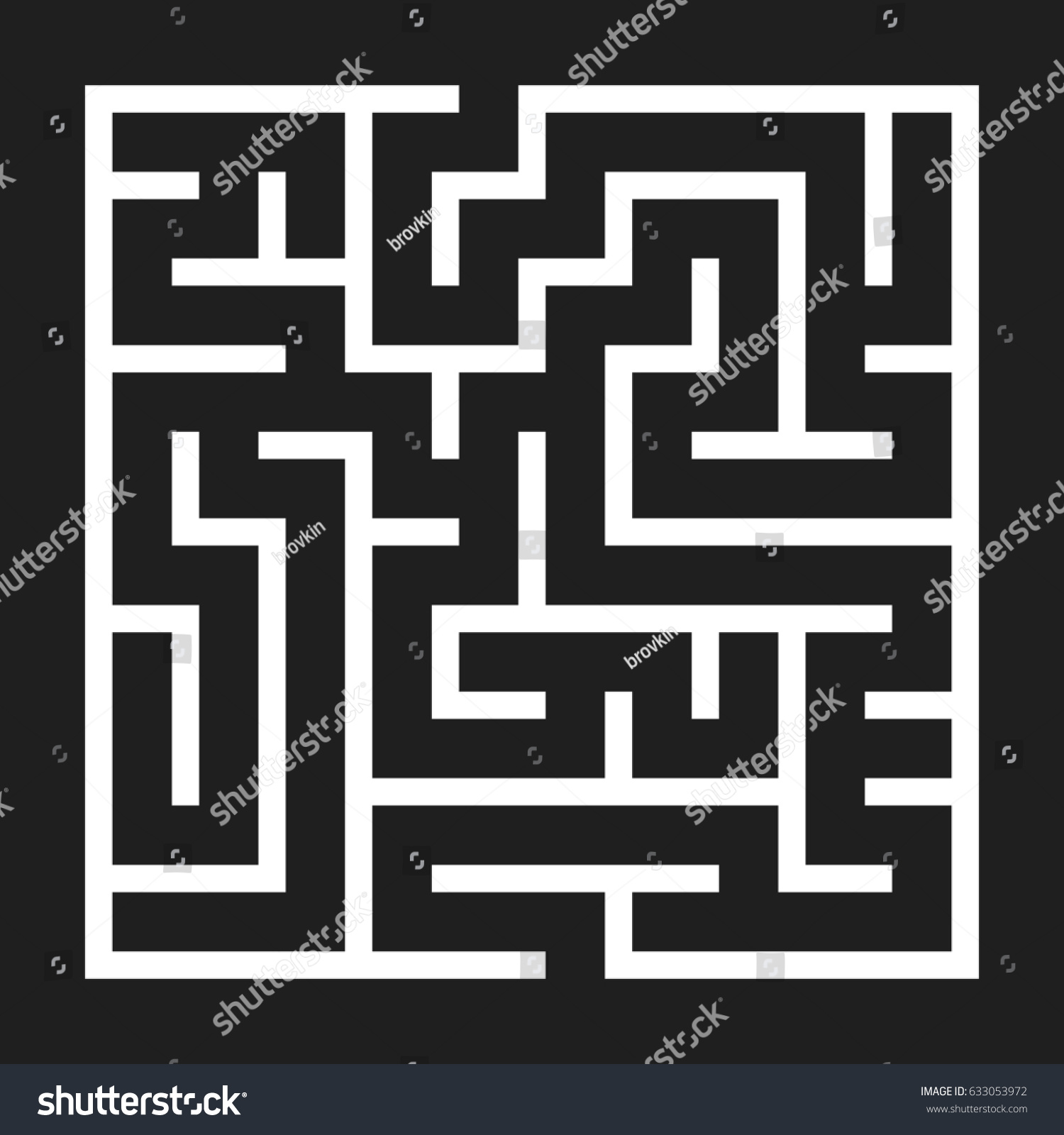 Maze Game Background Labyrinth Entry Exit 库存矢量图（免版税）633053972 ...