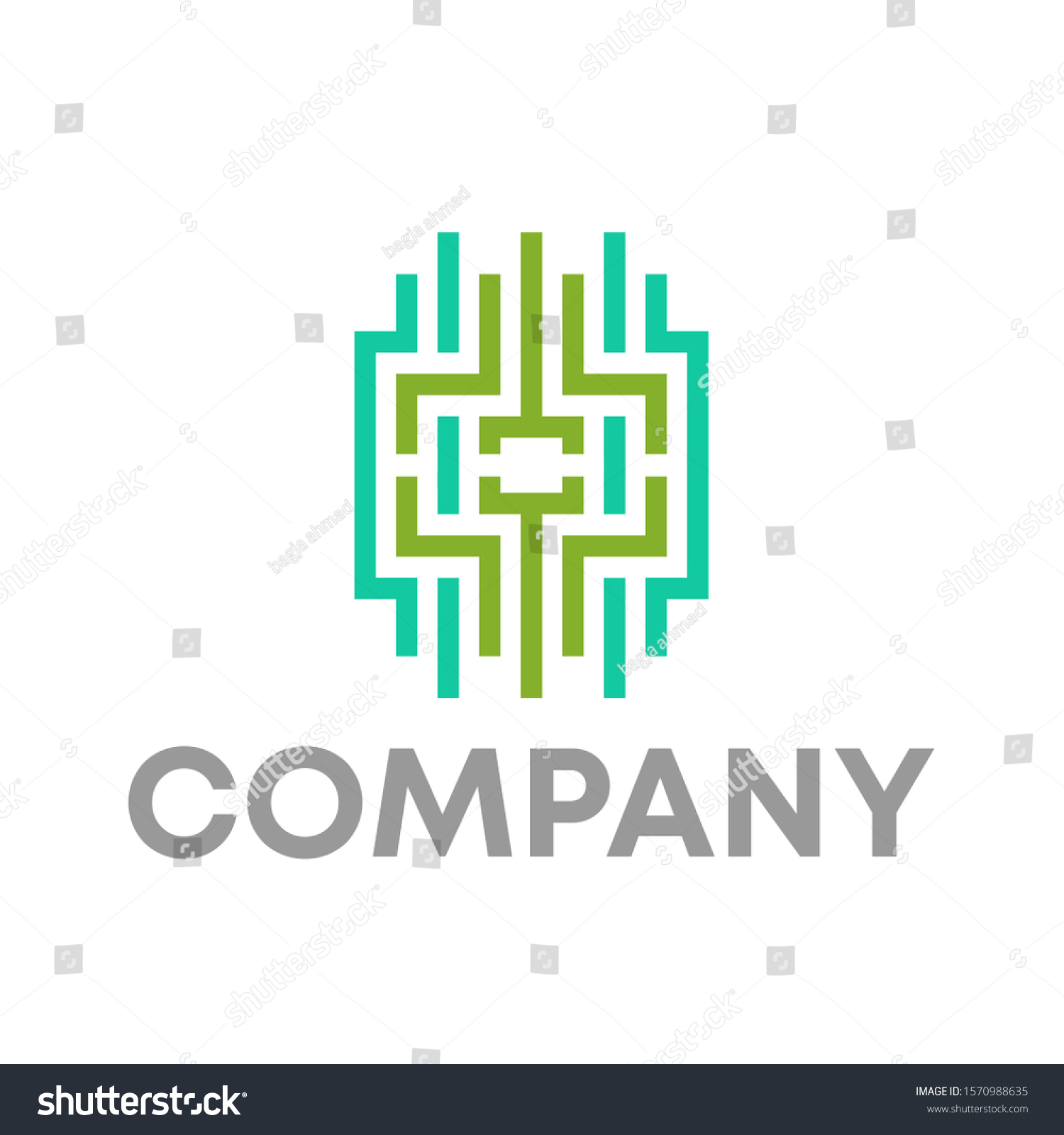 Maze Logo Vector Design Template Sign Stock Vector (Royalty Free ...