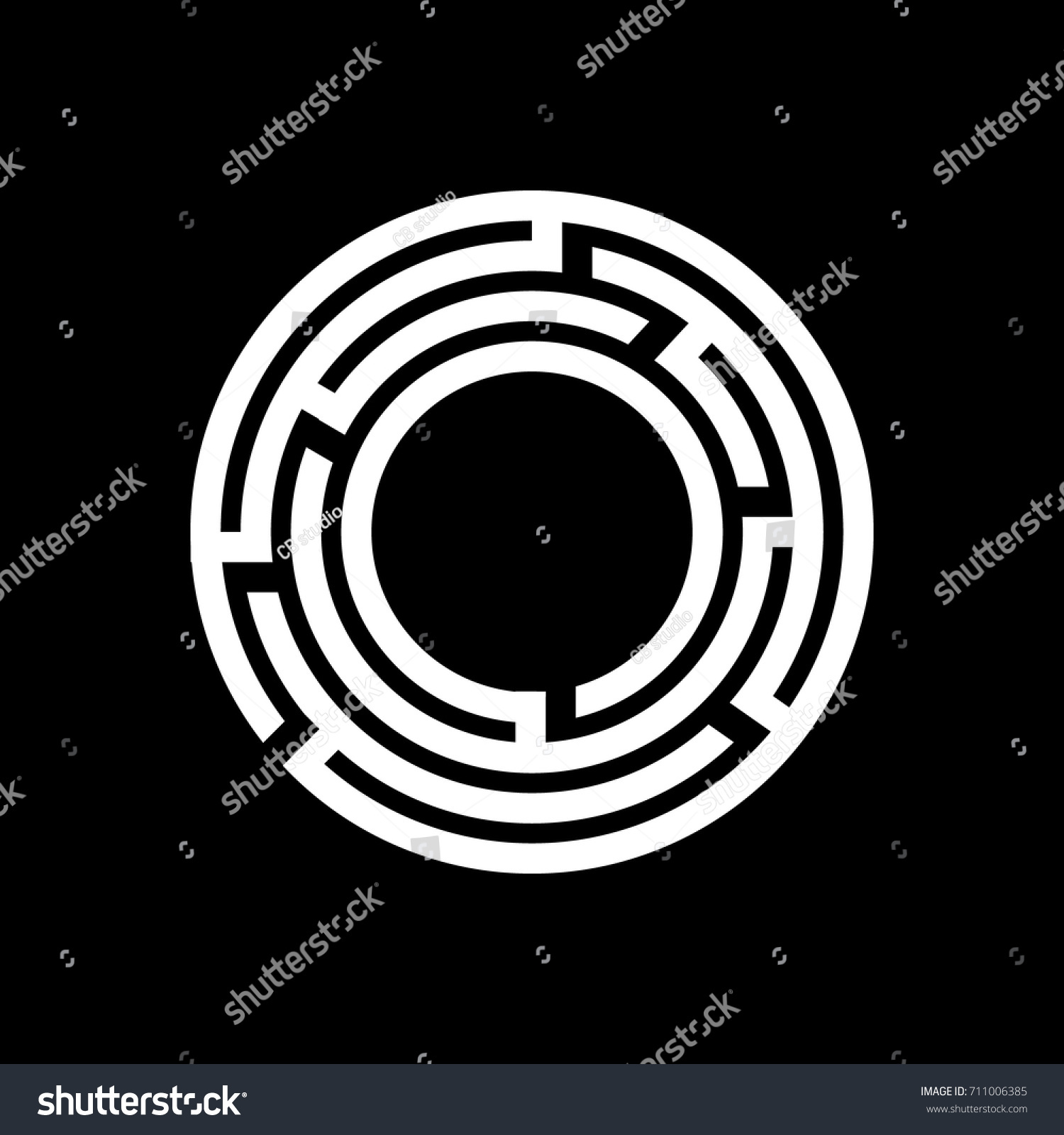 Maze Symbol Stock Vector (Royalty Free) 711006385 | Shutterstock