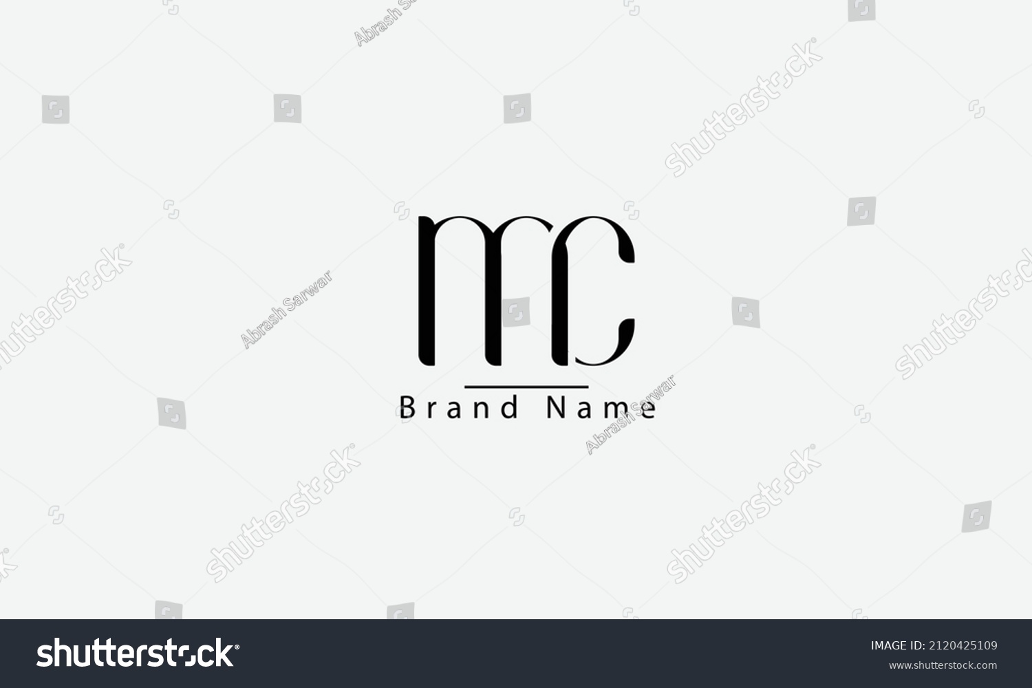 Mc Cm M C Abstract Vector Stock Vector (Royalty Free) 2120425109 ...