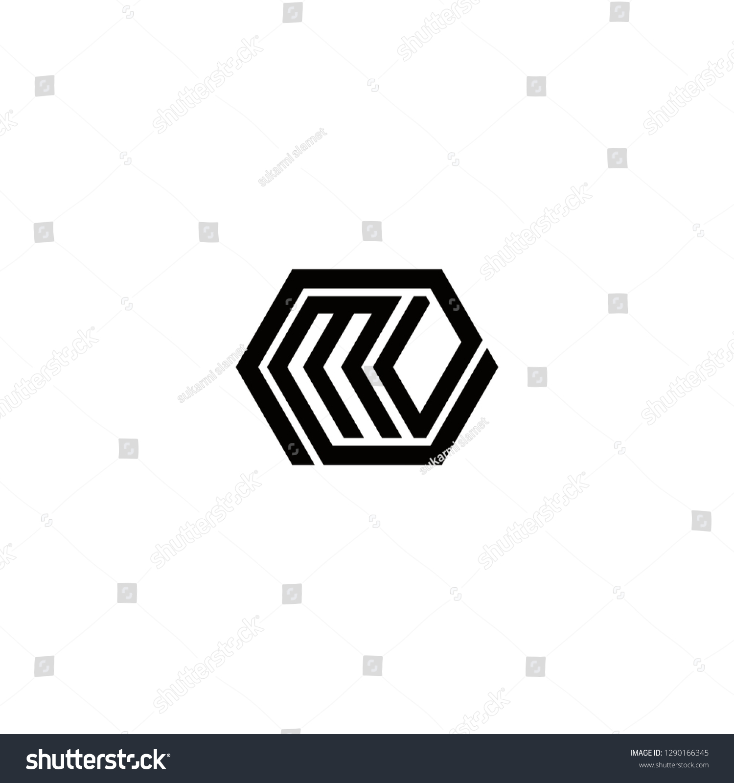 Mc Logo Design Initial Geometric Vector Stock Vector (Royalty Free ...