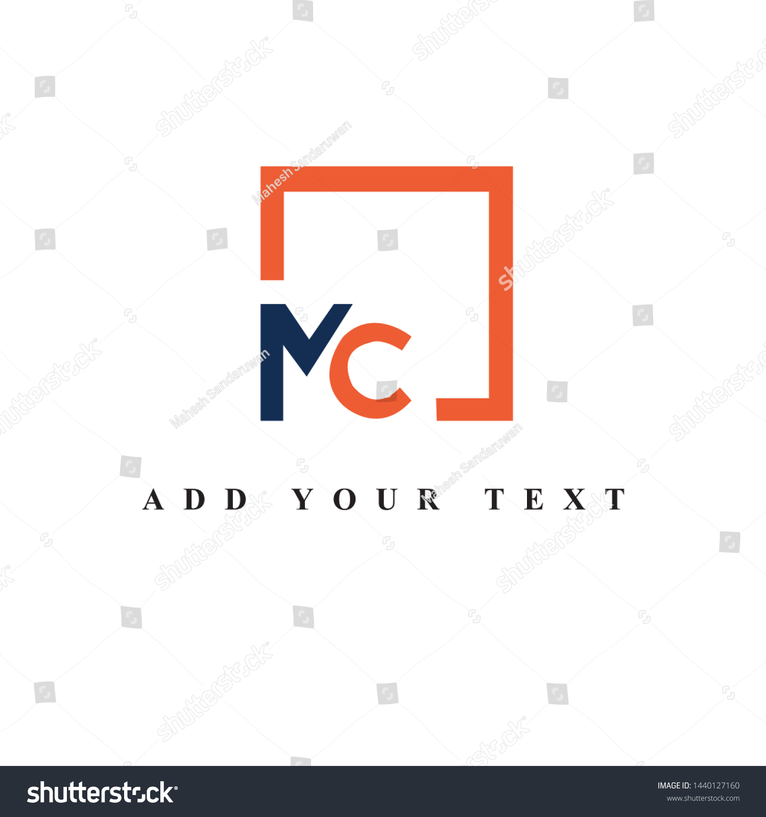 Mc Logo Design Vector Art Illustration Stock Vector (Royalty Free ...