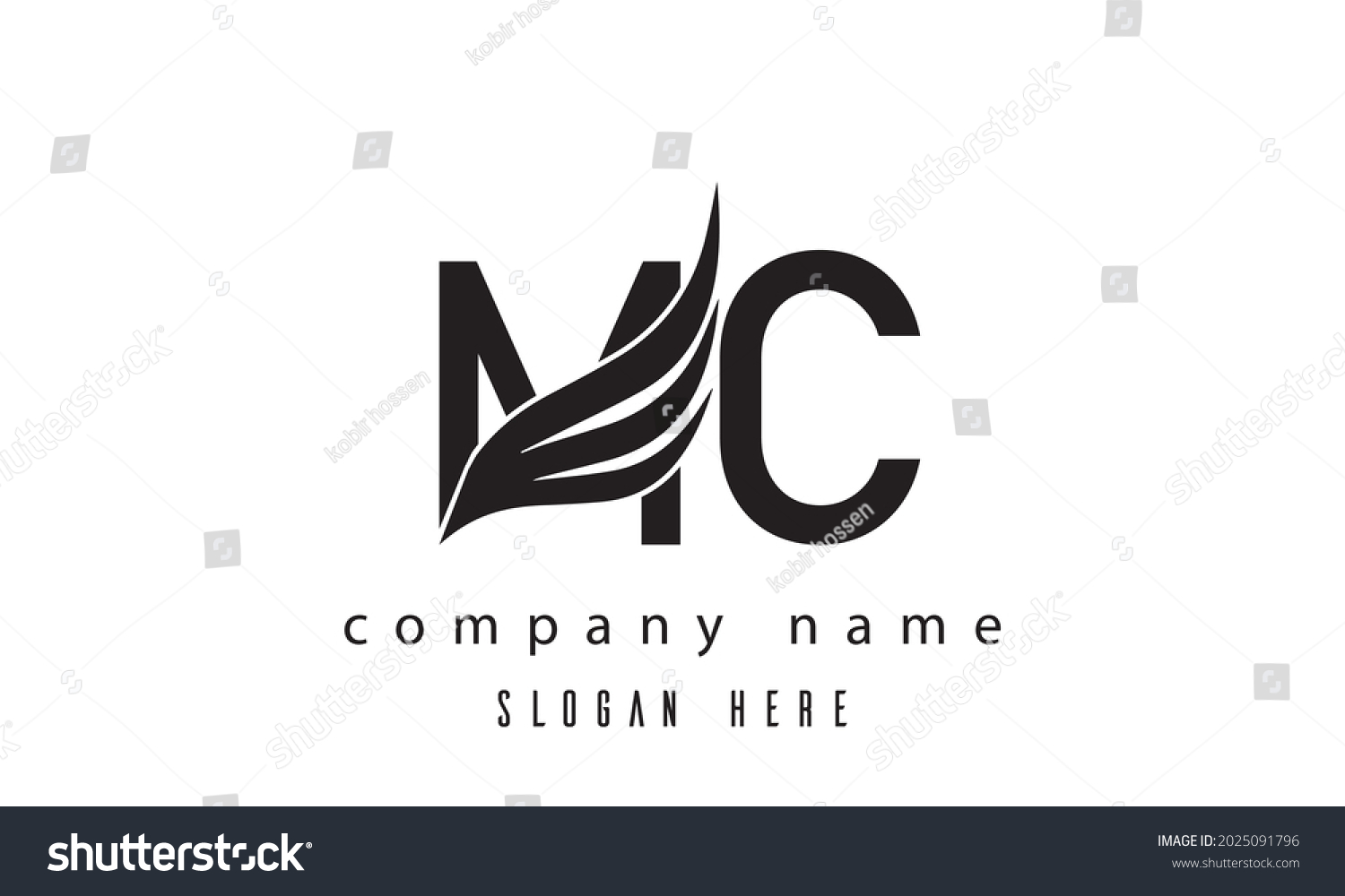 Mc Wings Latter Logo Vector Stock Vector (Royalty Free) 2025091796 ...