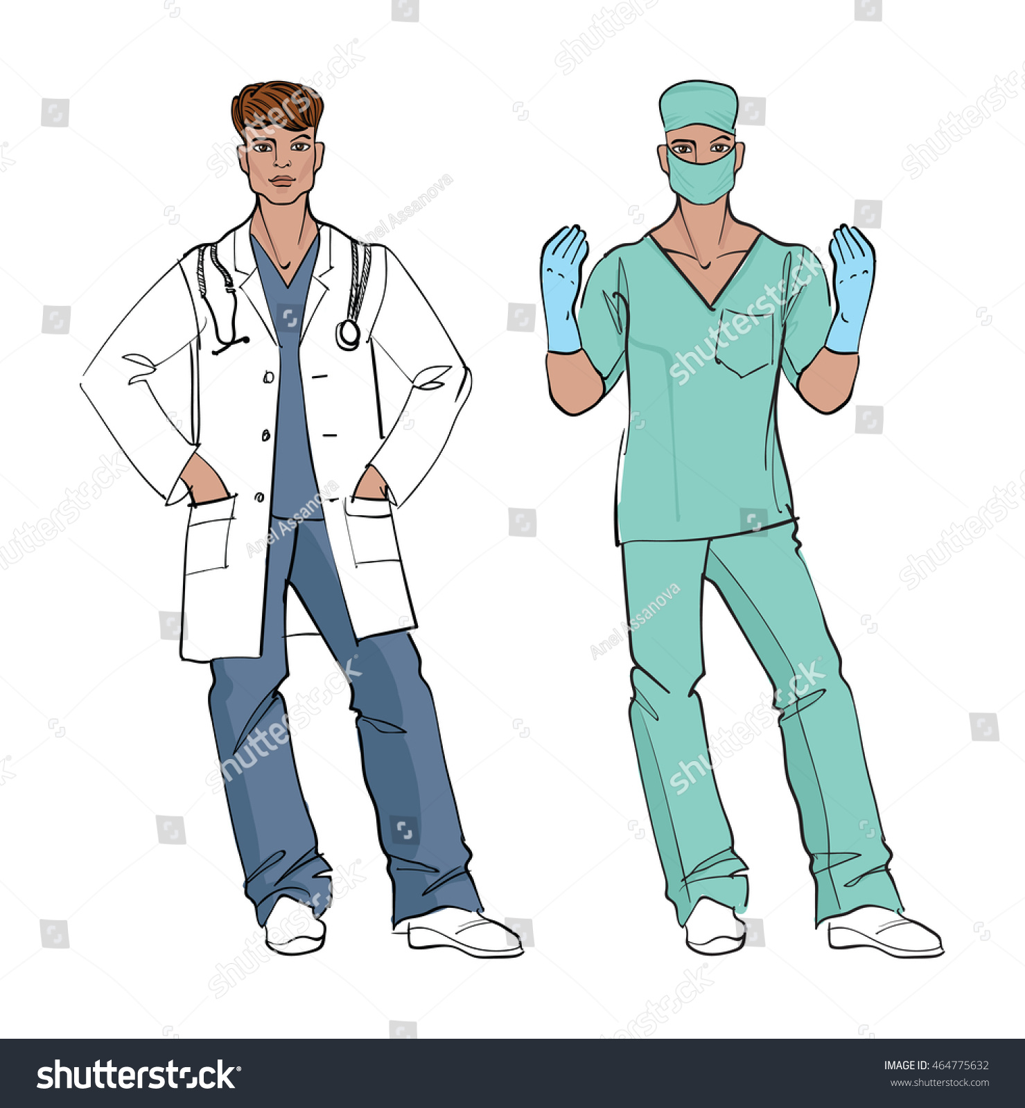Md Surgeon Vector Illustration: vector de stock (libre de regalías ...