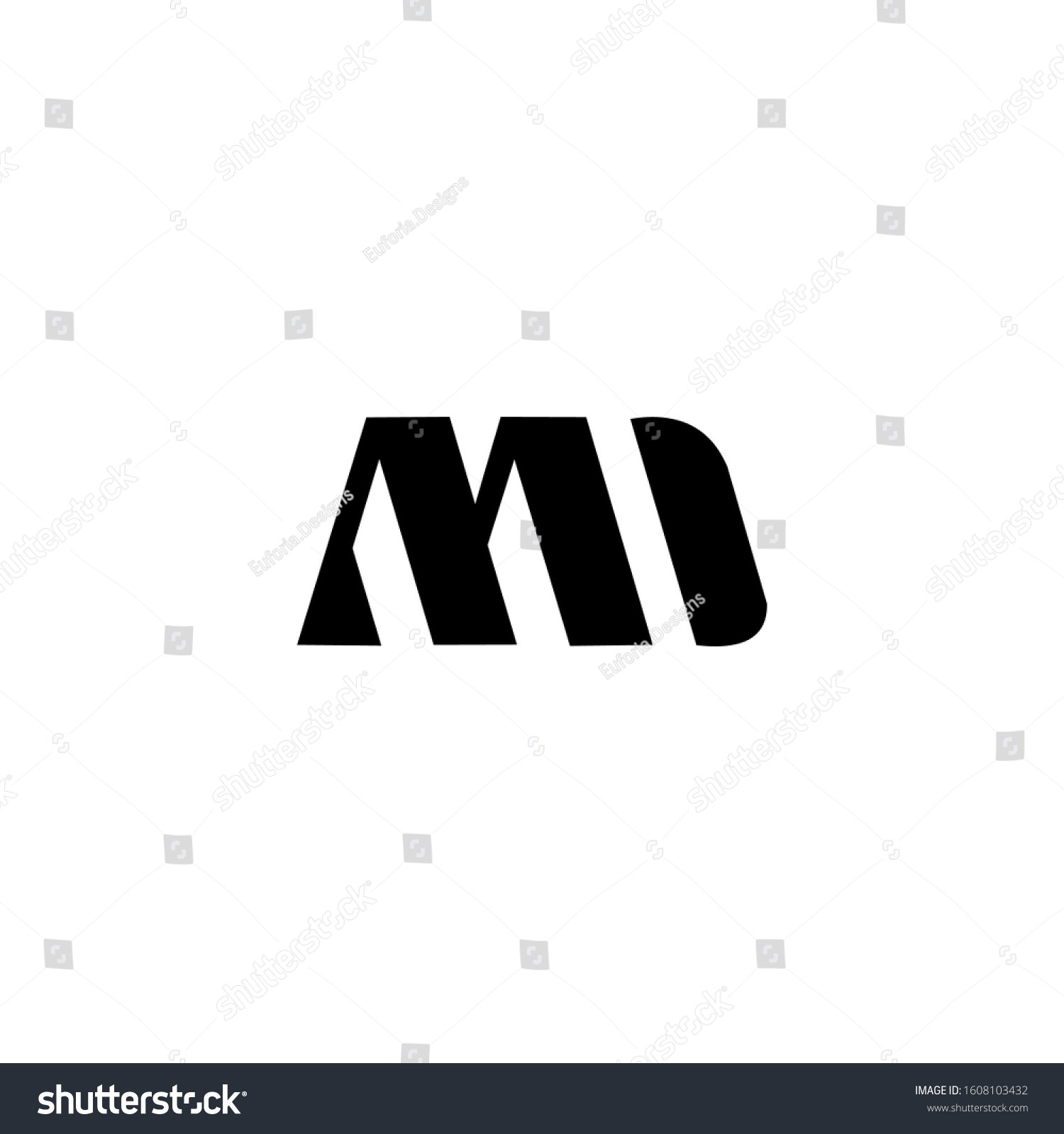 Md M D Logo Icon Design: เวกเตอร์สต็อก (ปลอดค่าลิขสิทธิ์) 1608103432 ...