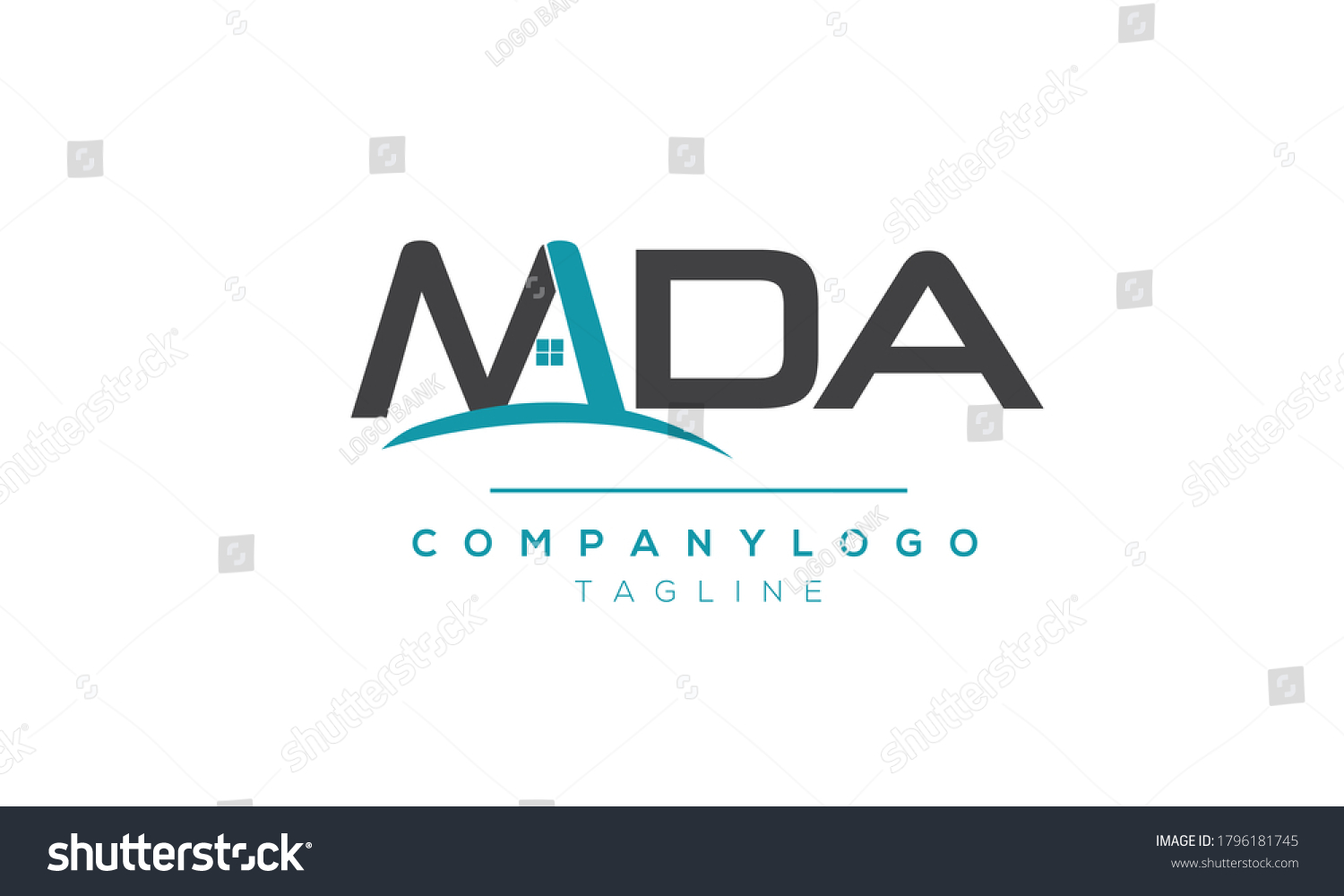 Mda Initials Monogram Letter Text Alphabet Stock Vector (Royalty Free ...