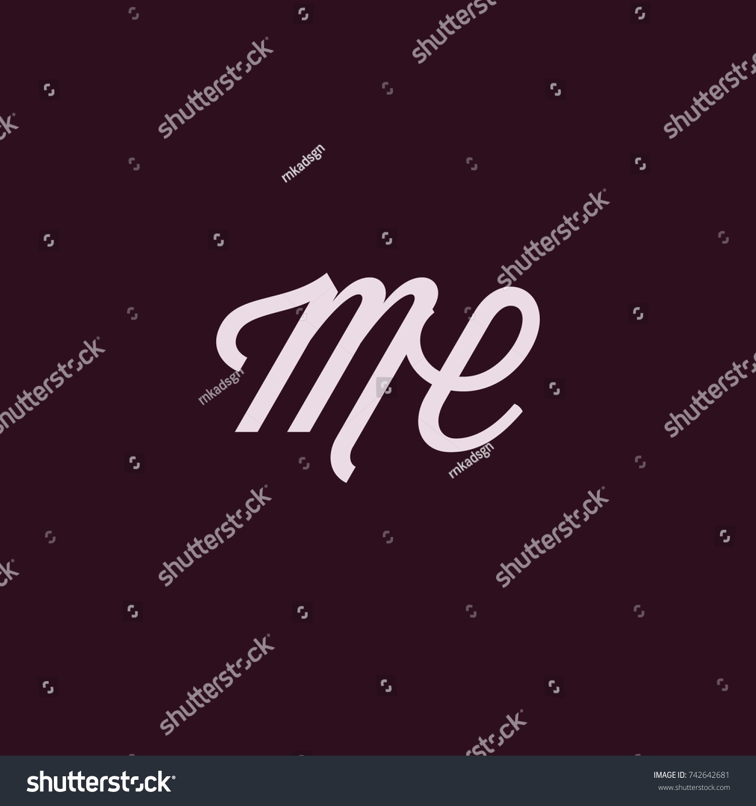 Me Letter Logo Icon Vector Element Stock Vector (Royalty Free ...