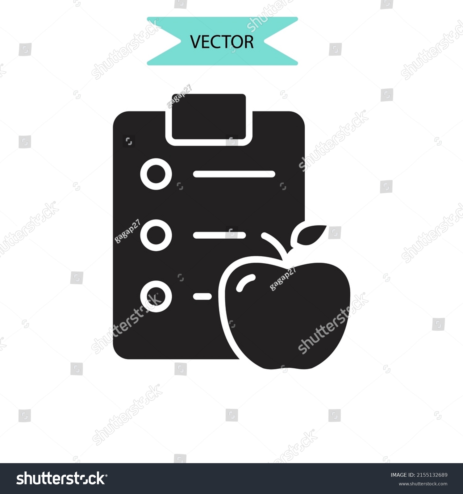 Meal Plan Icons Symbol Vector Elements Stock Vector (Royalty Free ...