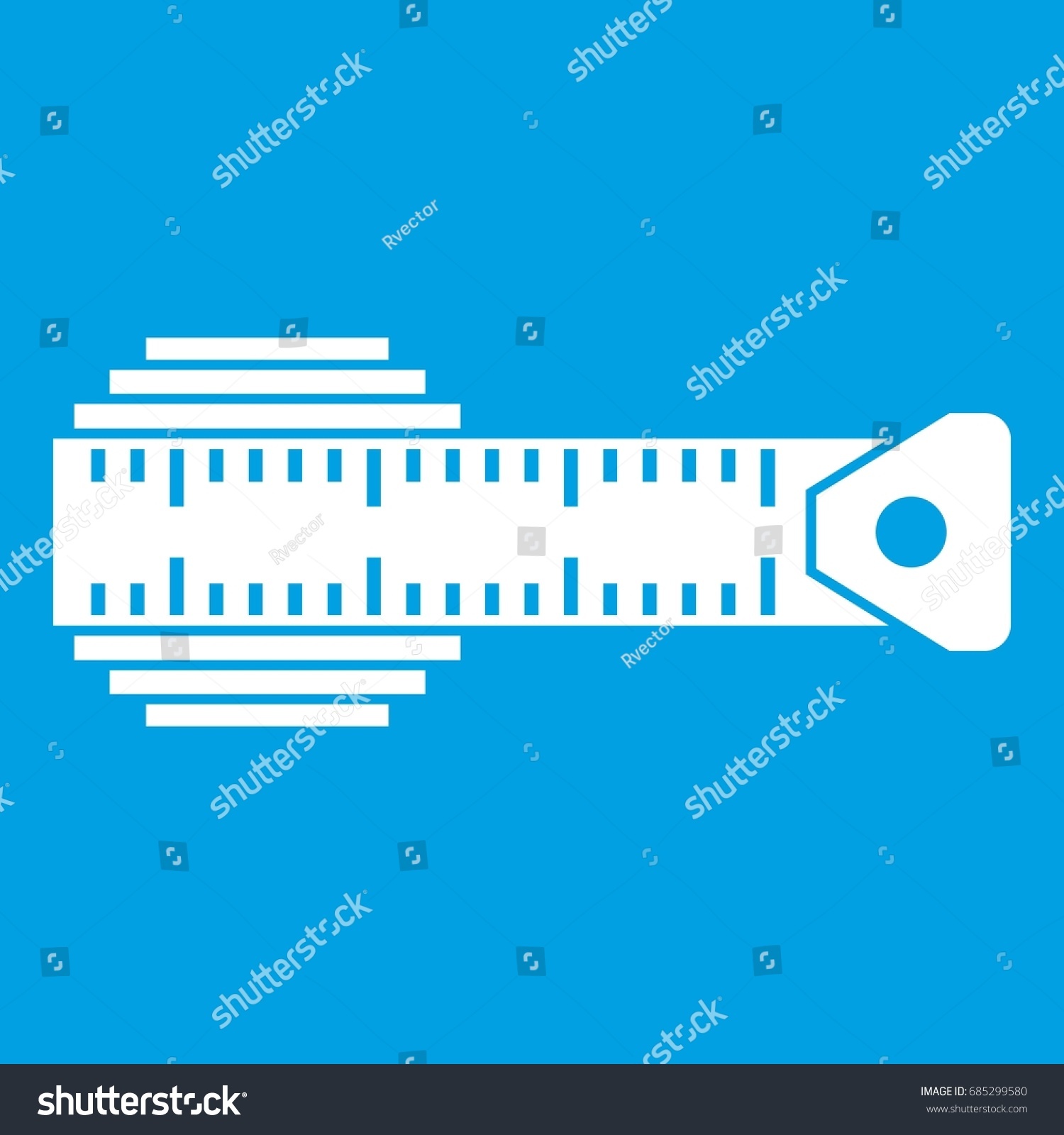 Measuring Centimeter Icon White Stock Vector (Royalty Free) 685299580 ...