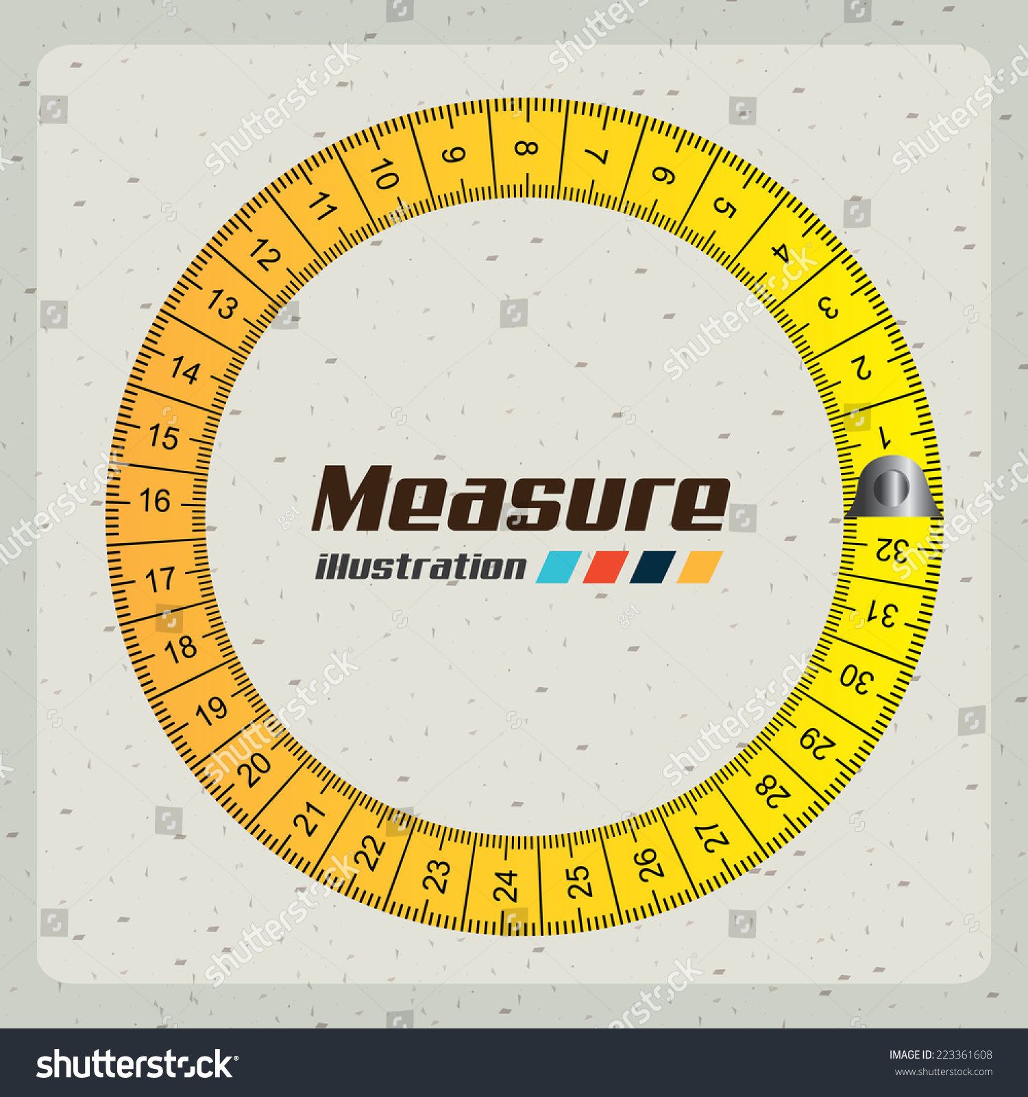 Measuring Graphic Design Vector Illustration Stock Vector (Royalty Free ...