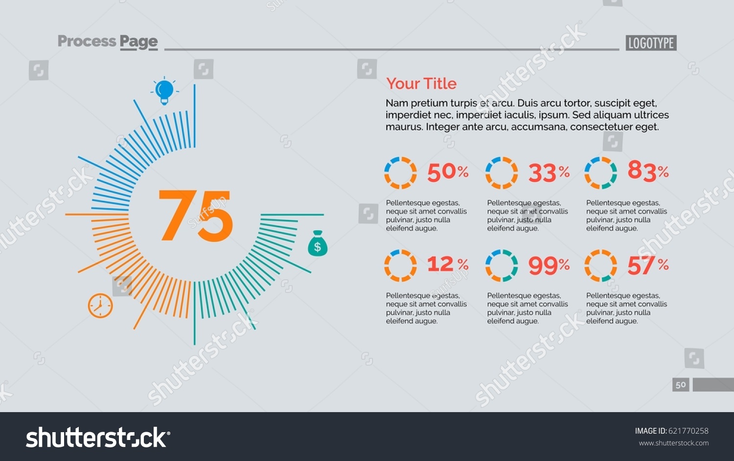 Measuring Scale Diagram Slide Template Stock Vector (Royalty Free ...
