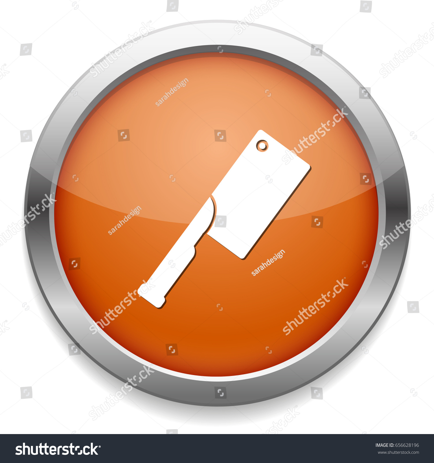 Meat Cleaver Icon Stock Vector (Royalty Free) 656628196 | Shutterstock