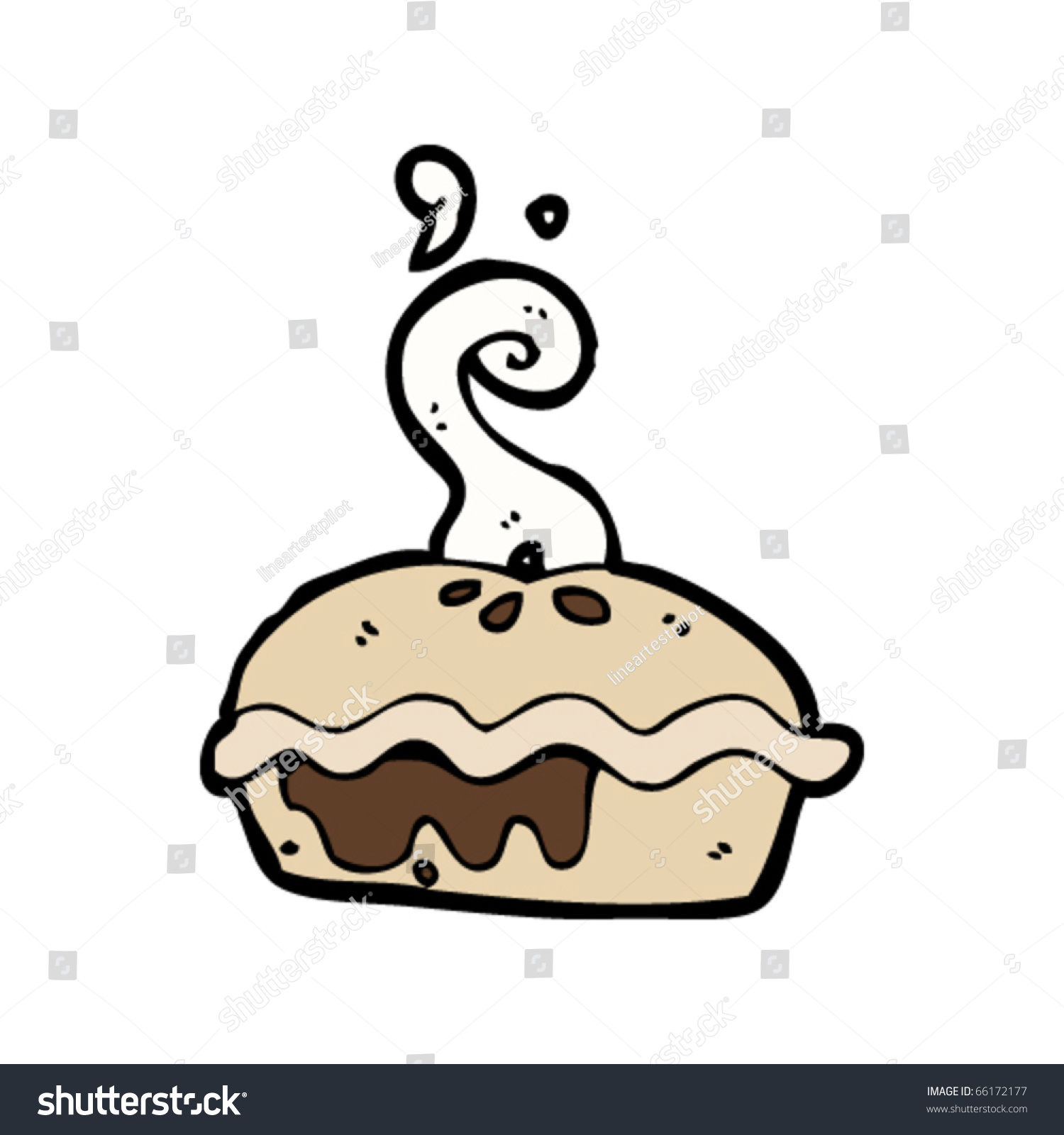 Meat Pie Cartoon Stock Vector (Royalty Free) 66172177 - Shutterstock