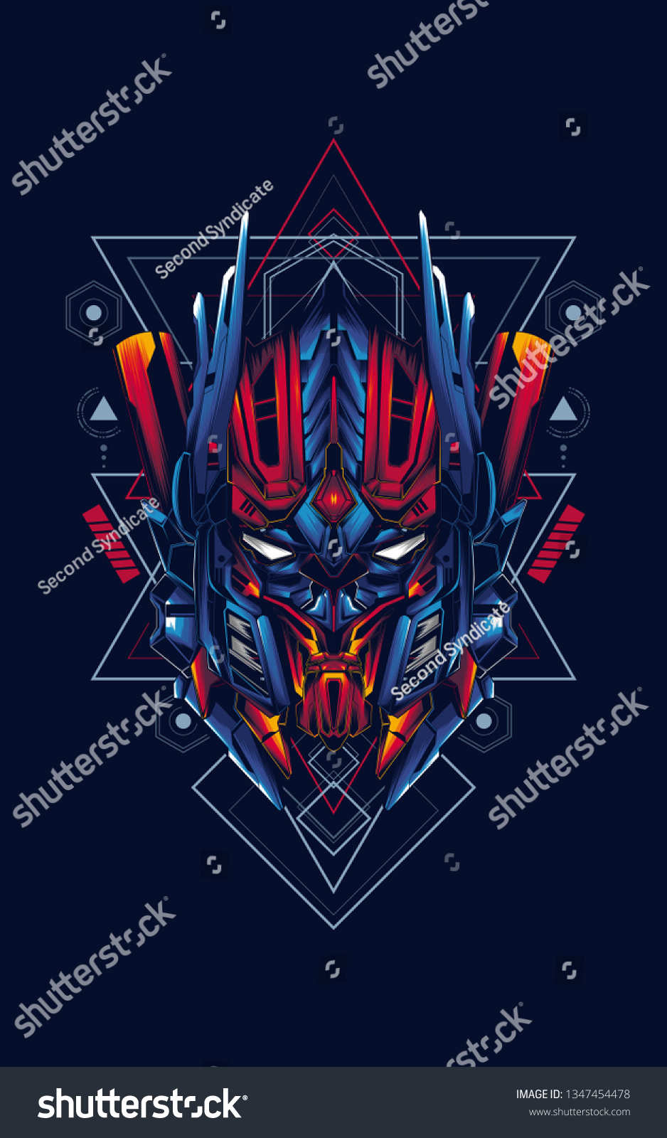 Mecha Sacred Geometry Stock Vector (Royalty Free) 1347454478 | Shutterstock