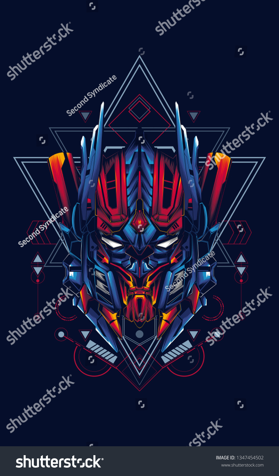Mecha Sacred Geometry Stock Vector (Royalty Free) 1347454502 | Shutterstock