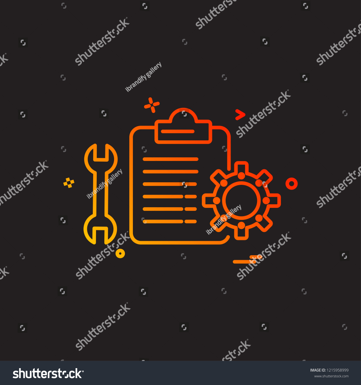Mechanical Checklist Icon Design Vector Stock Vector (Royalty Free ...