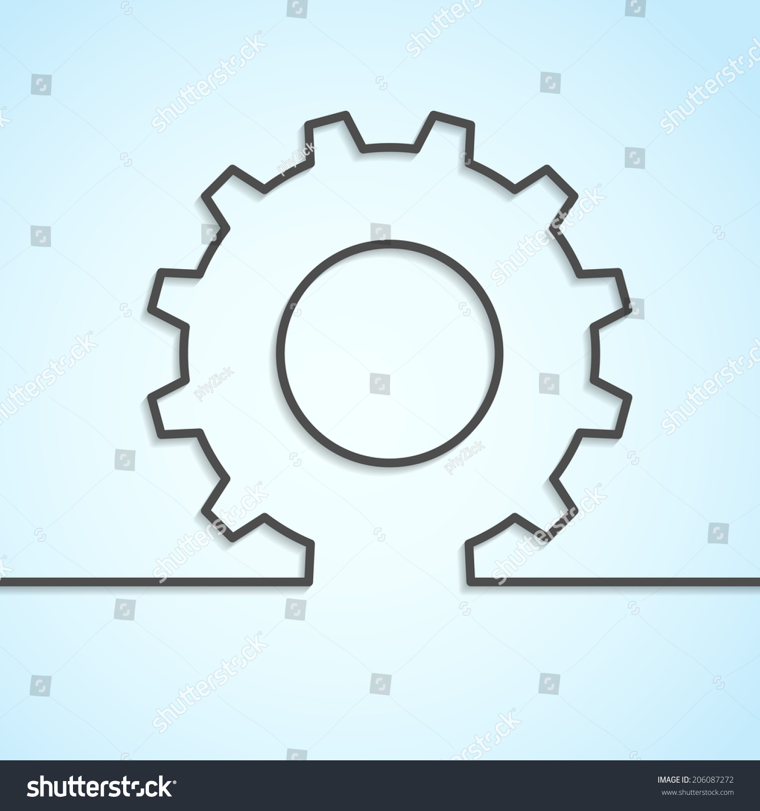 Mechanical Cog Wheel Abstract Background Vector Stock Vector (Royalty ...