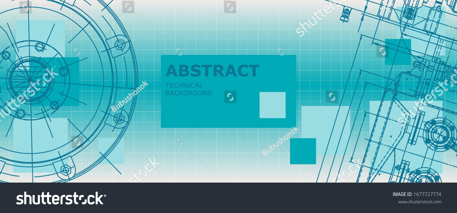 Mechanical Engineering Drawing Abstract Drawing Engineering Stock ...