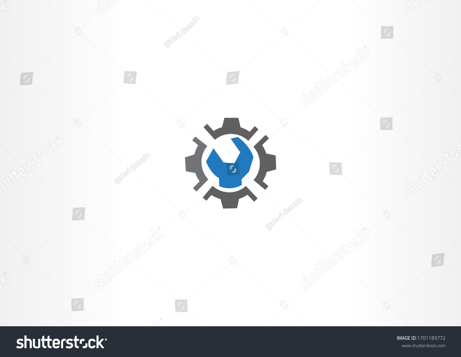 Mechanical Worker Vector Logo Icon Design Stock Vector (Royalty Free ...