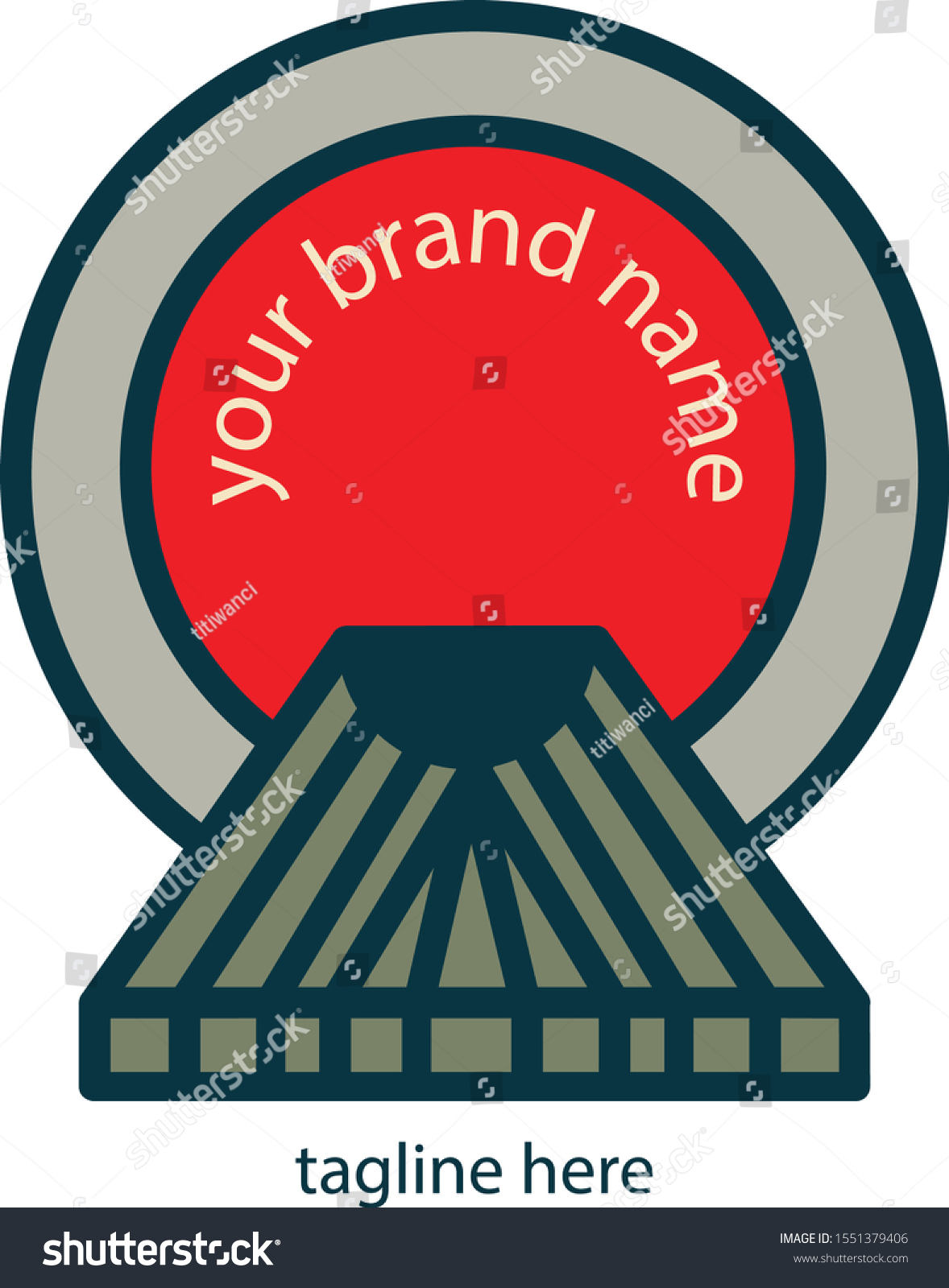 Medal Brand Logo Vector Design Stock Vector (Royalty Free) 1551379406 ...