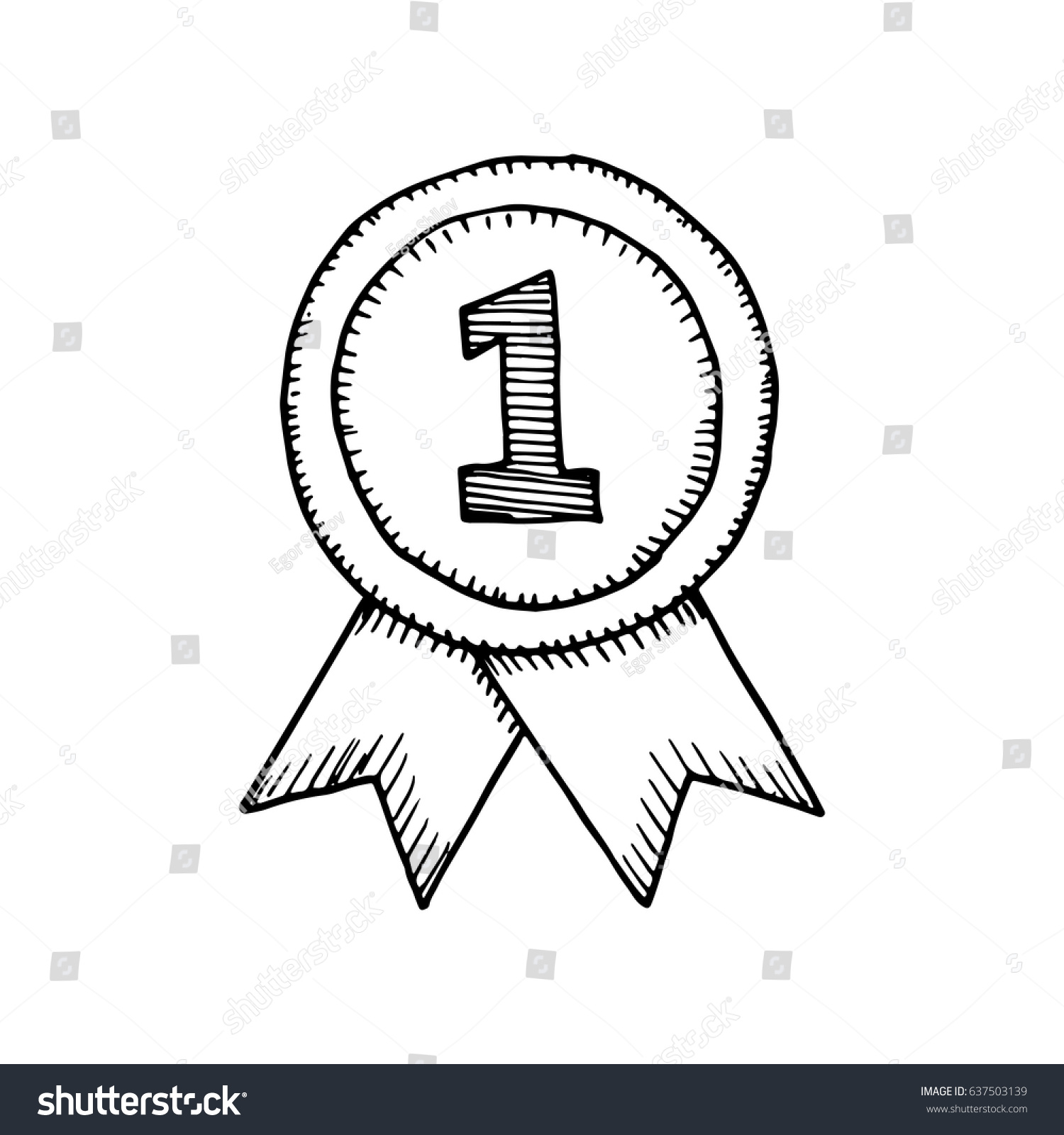 6,615 Medal sketch Stock Vectors, Images & Vector Art | Shutterstock