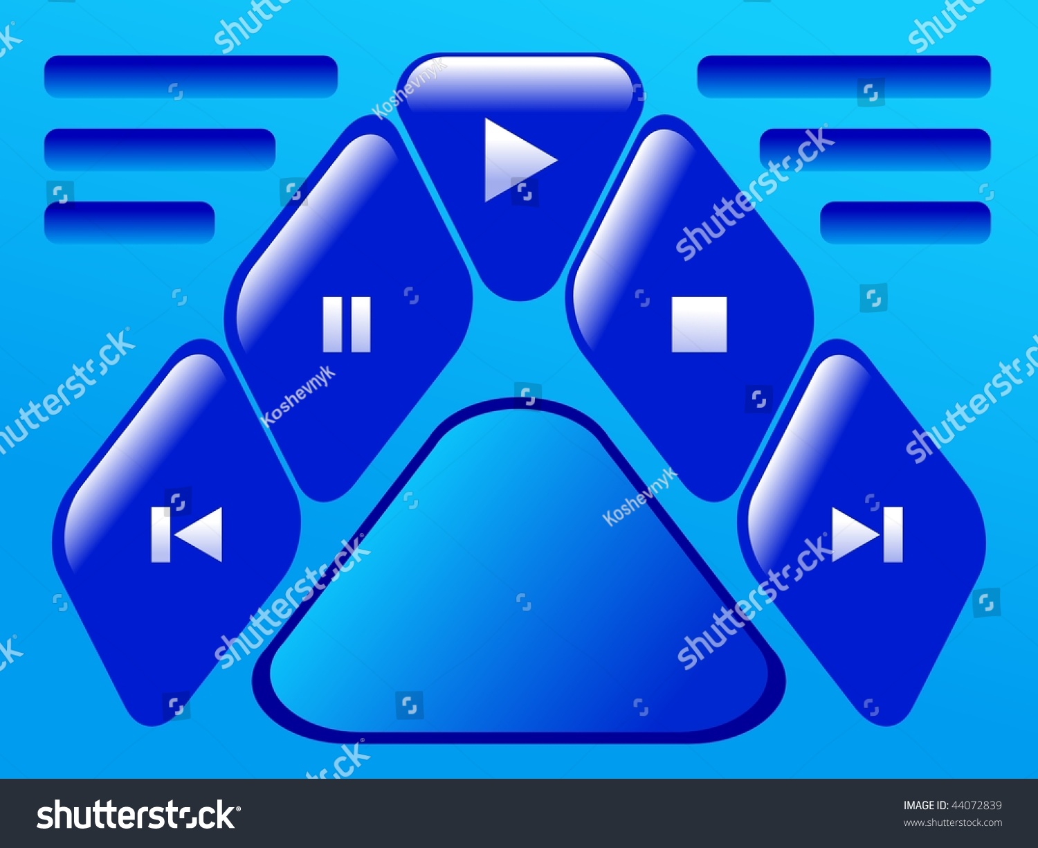 Media Bar Stock Vector (Royalty Free) 44072839