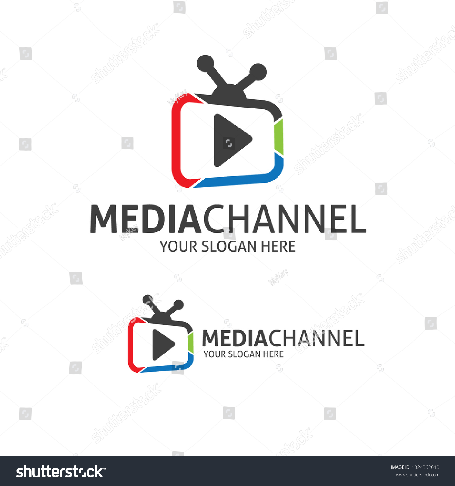 Media Channel Logo Stock Vector (Royalty Free) 1024362010 | Shutterstock