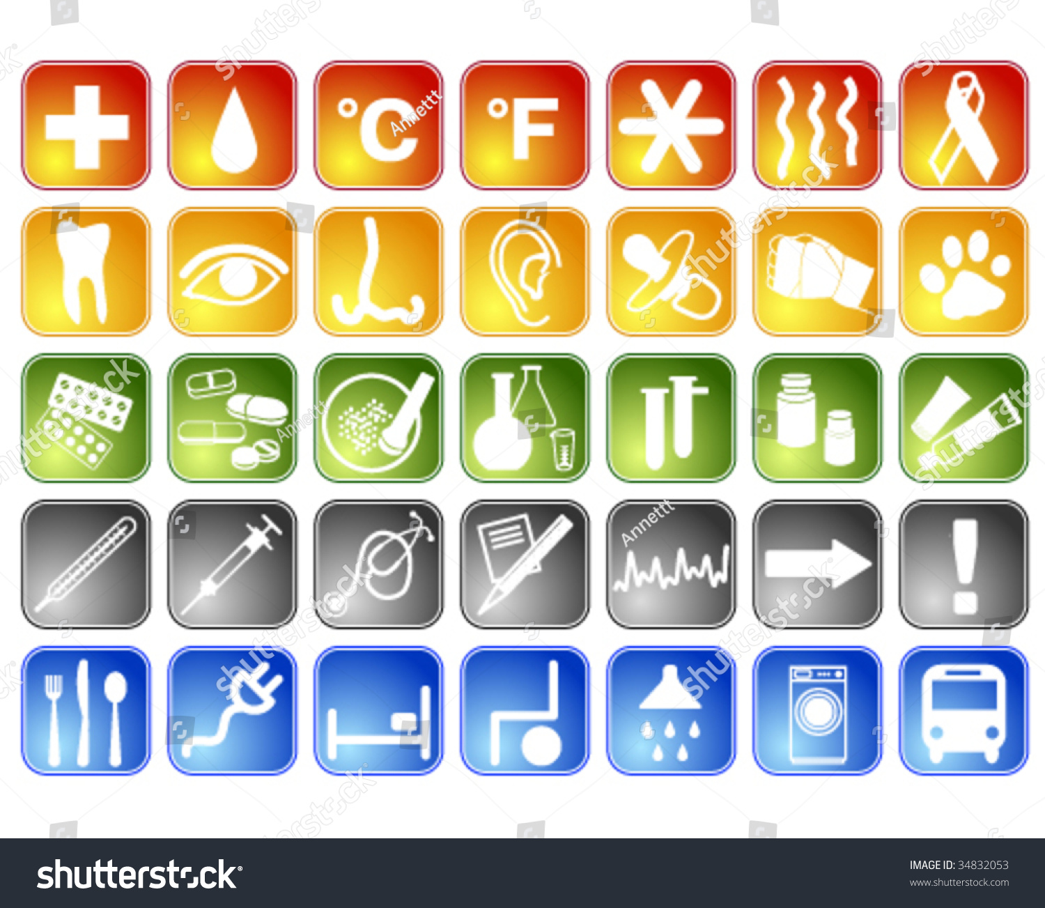 Medic Signs Stock Vector (Royalty Free) 34832053 | Shutterstock