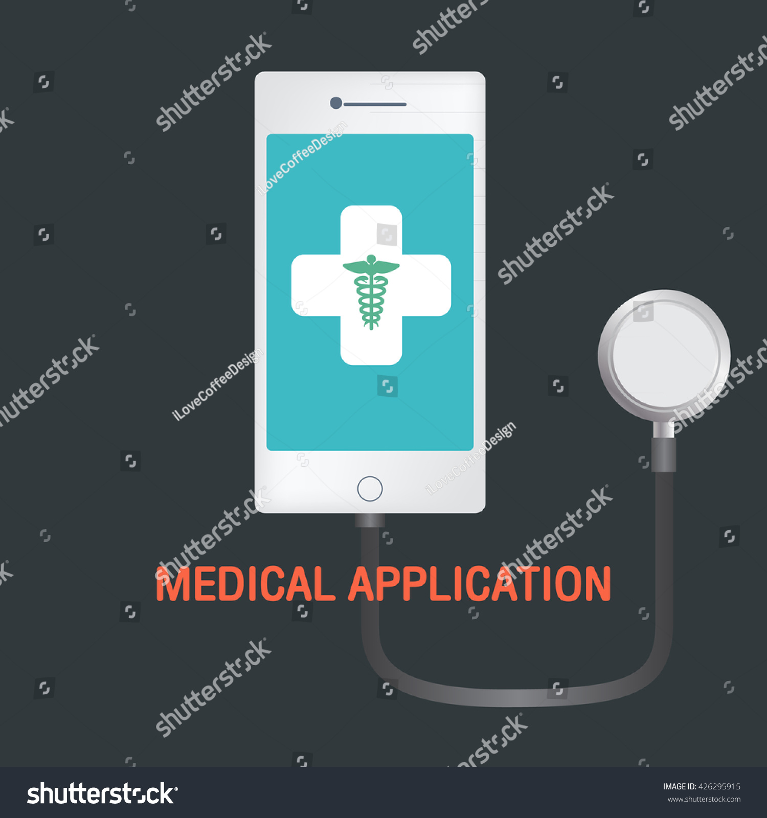 Medical Application Logo Vector Stock Vector (Royalty Free) 426295915 ...