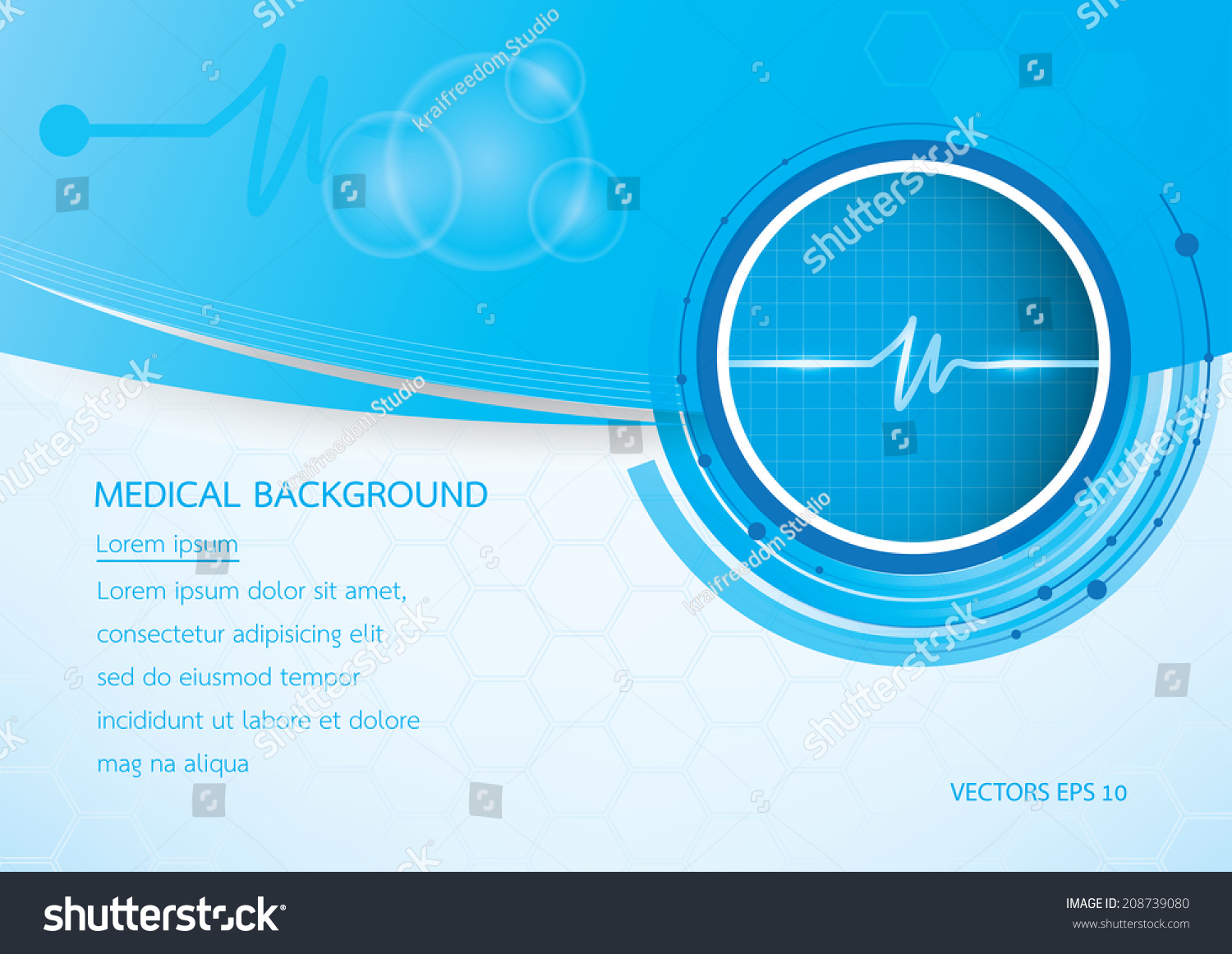Medical Background Vector Stock Vector (Royalty Free) 208739080
