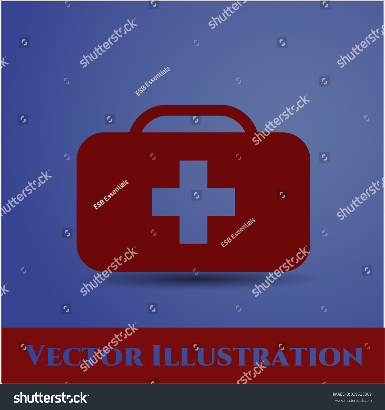 Medical Briefcase Vector Symbol Stock Vector (Royalty Free) 339528809 ...