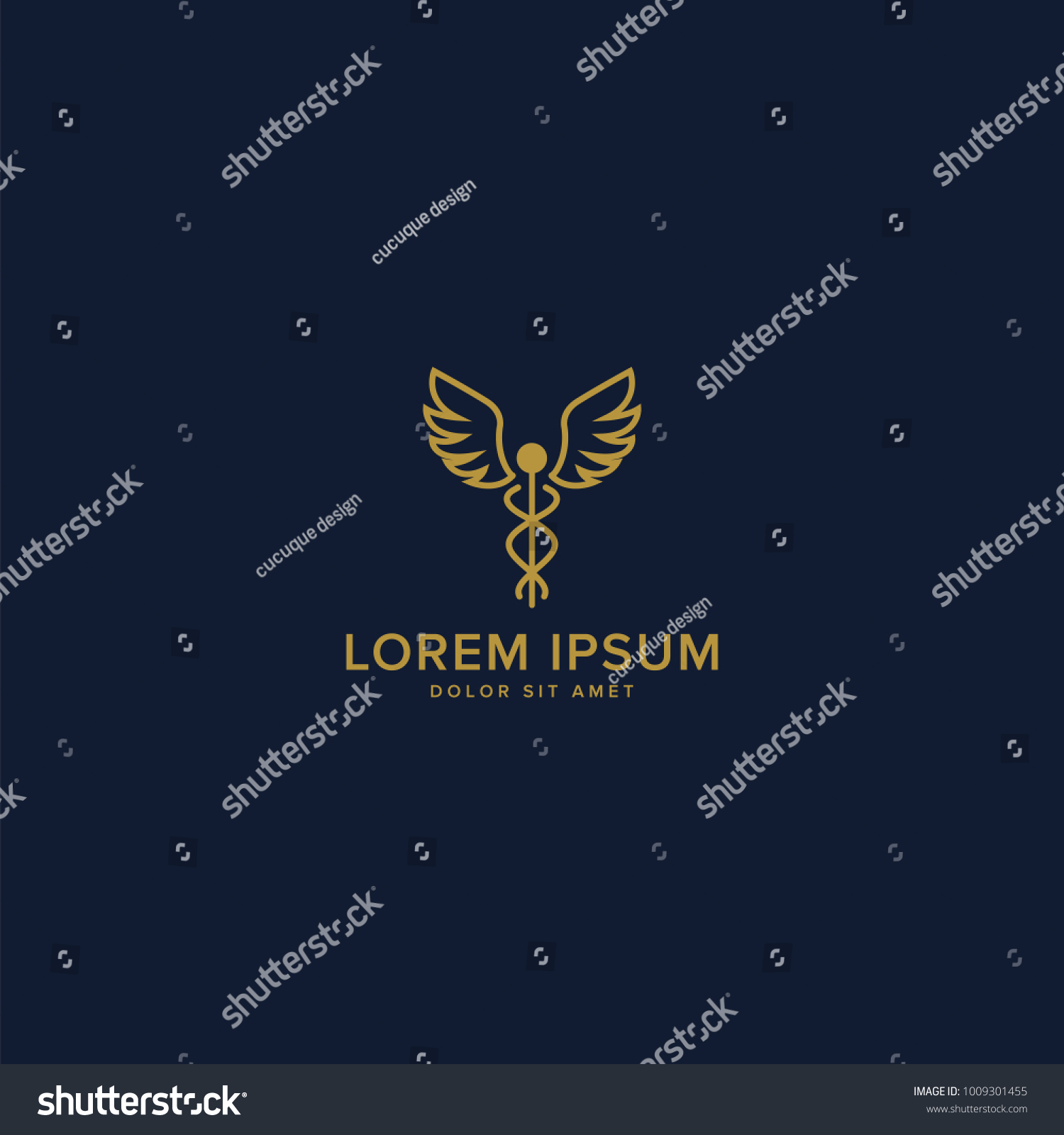 Medical Caduceus Logo: vector de stock (libre de regalías) 1009301455 ...