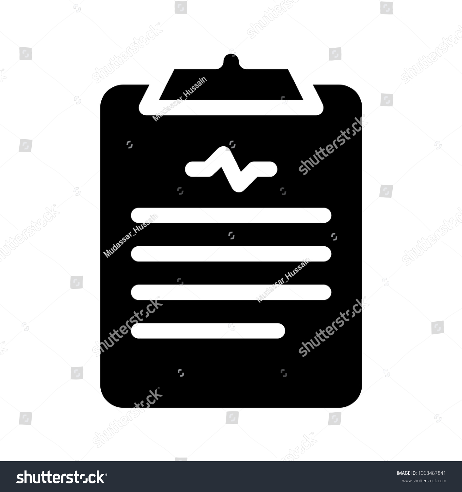 Medical Check Chart Stock Vector (Royalty Free) 1068487841
