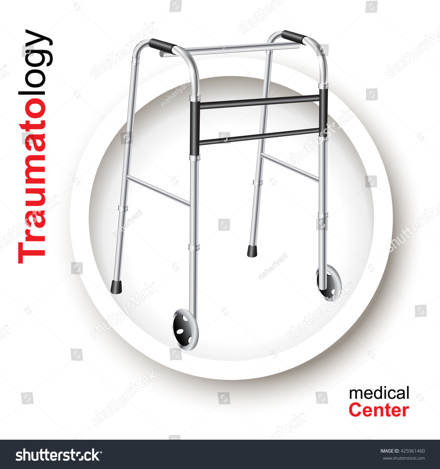 Medical Design Elements On White Background Stock Vector (Royalty Free ...