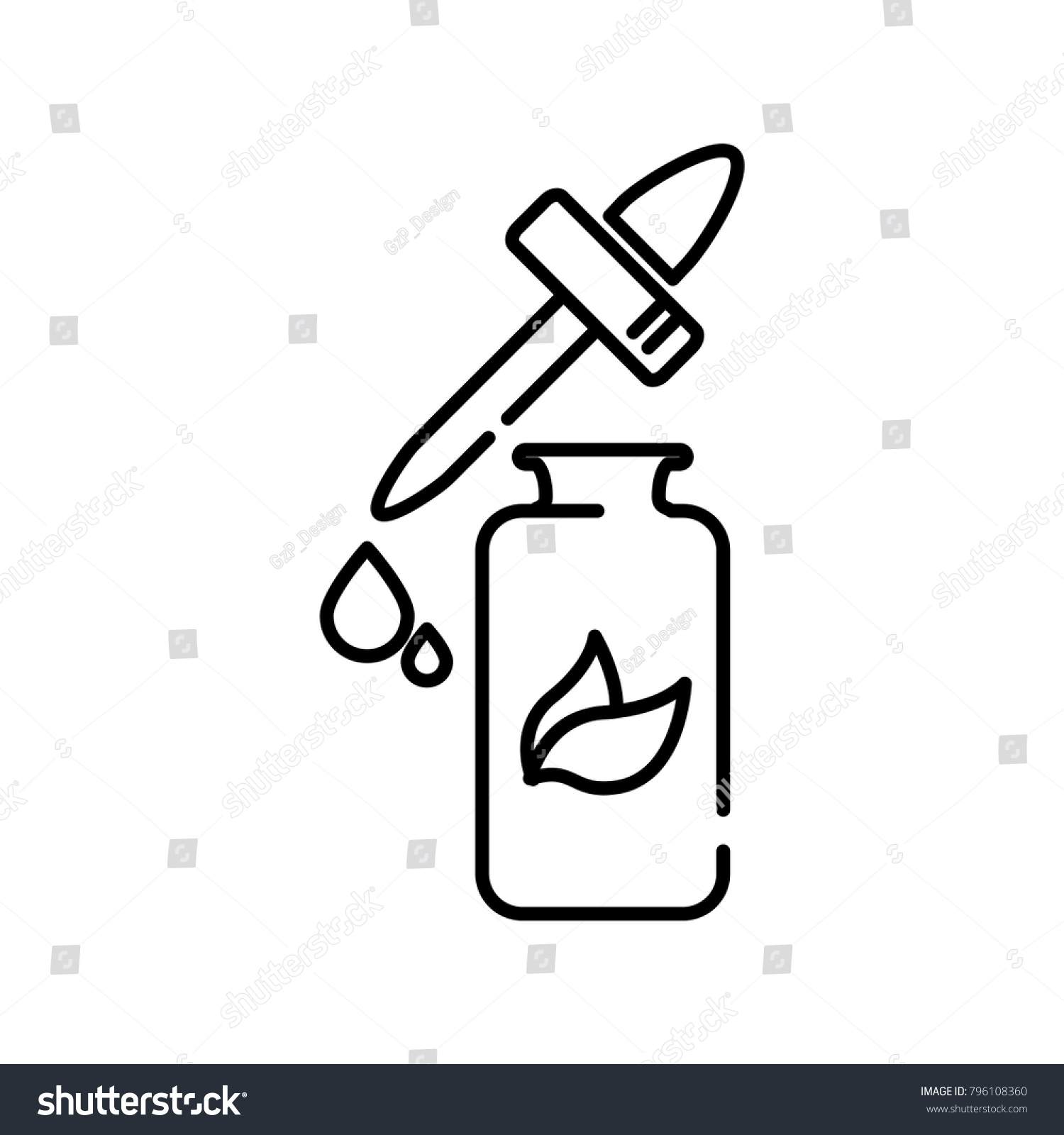 Medical Drops Icon Vector Stock Vector (Royalty Free) 796108360 ...