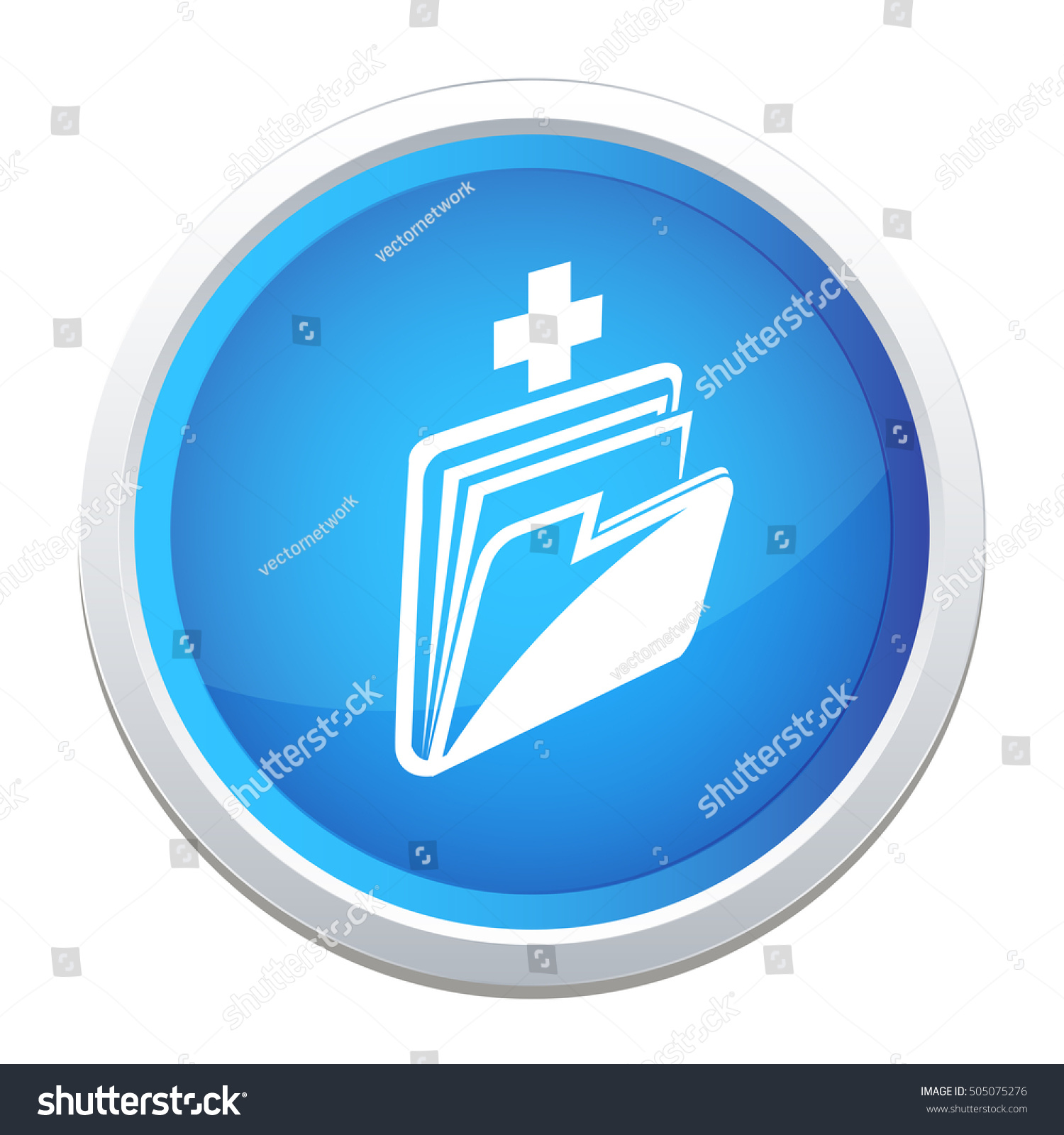 Medical Folder Icon Stock Vector (Royalty Free) 505075276 | Shutterstock