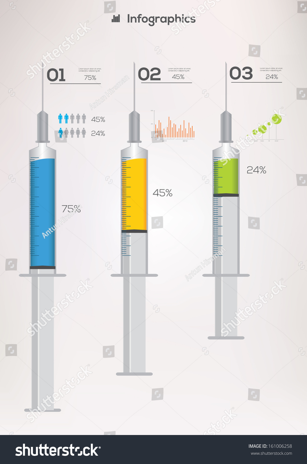 Medical Infographic Set Vector Stock Vector (Royalty Free) 161006258
