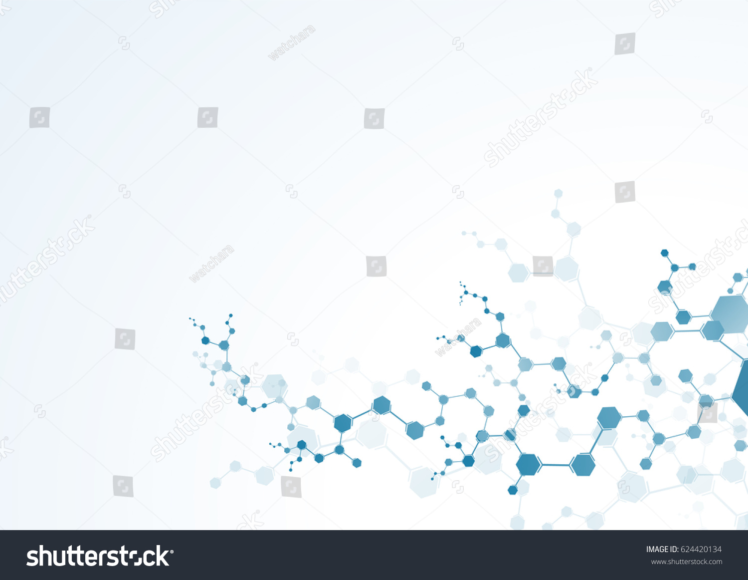 Medical Molecules Concept Science Vector Stock Vector (Royalty Free ...