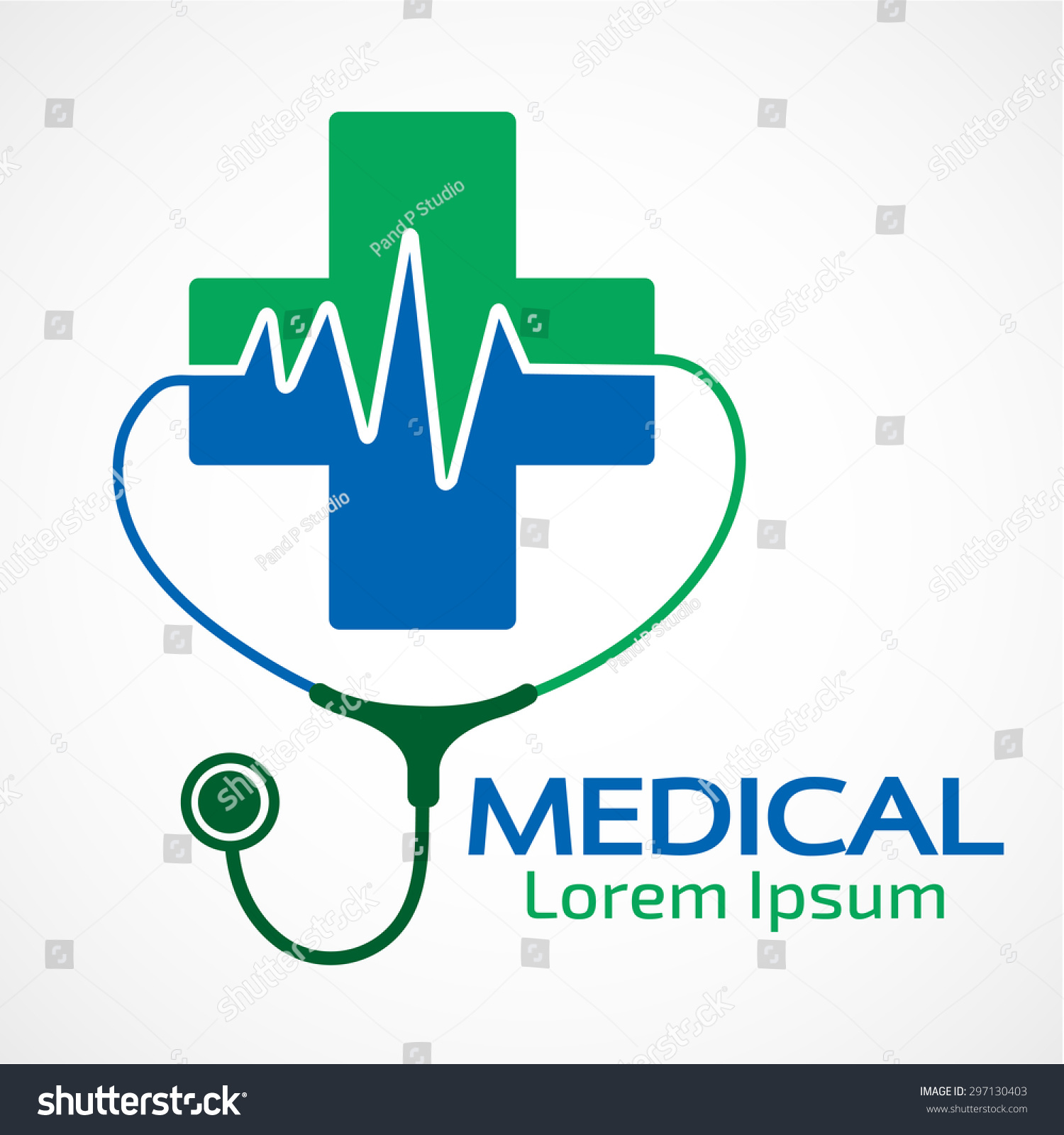 Medical Pharmacy Logo Design Template Vector: vector de stock (libre de ...